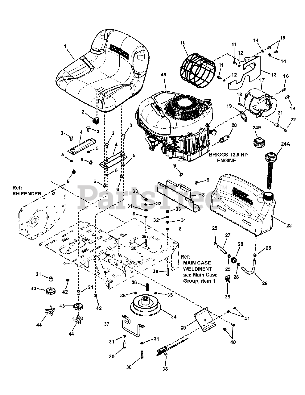 Snapper E 2812523BVE (7800117) - Snapper 28" Rear-Engine Riding Mower ...