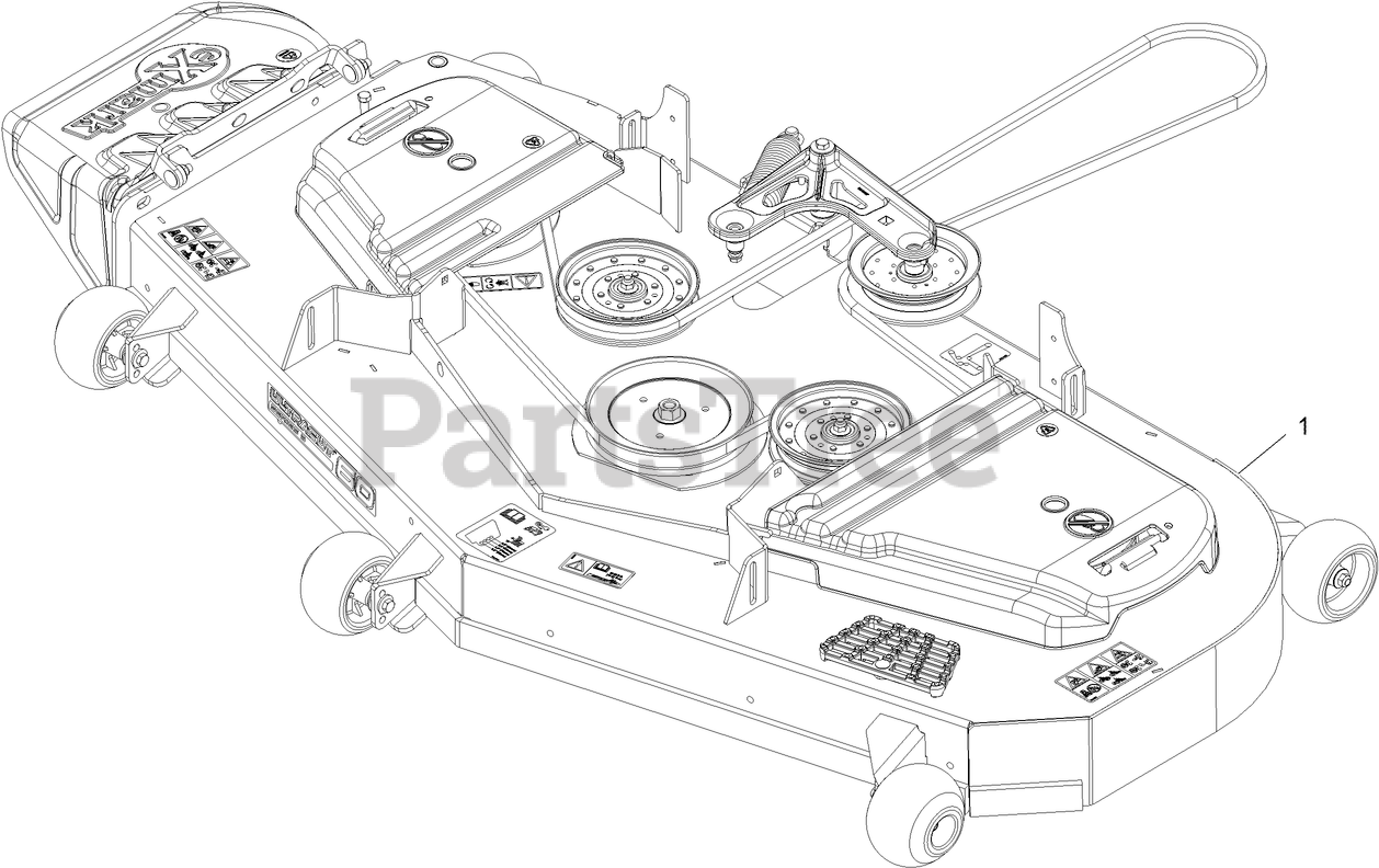Exmark RAE740CKC60300 - Exmark 60" Radius E-Series Zero-Turn Mower ...