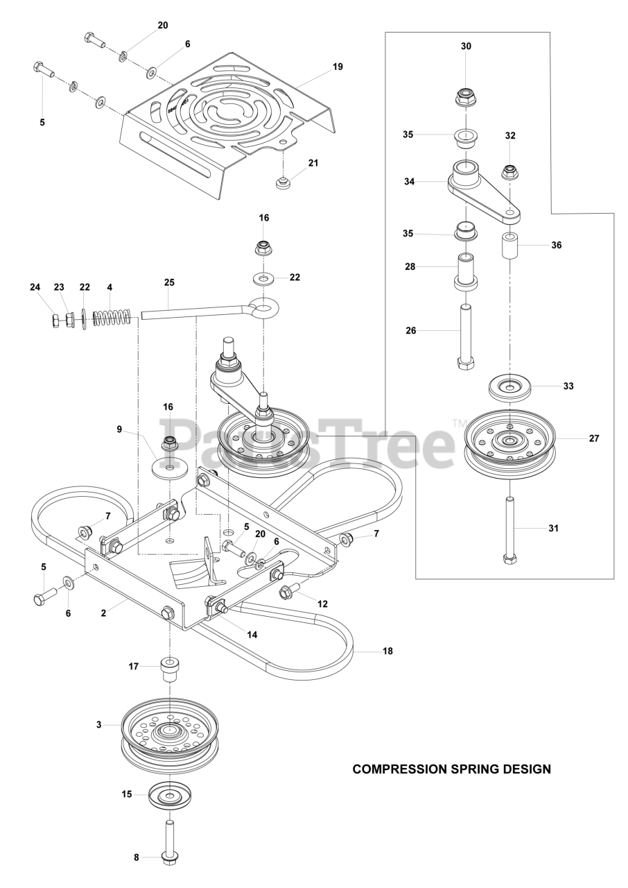 Husqvarna MZ 61 - Husqvarna 61" Zero-Turn Mower (Original) TRANSMISSION ...