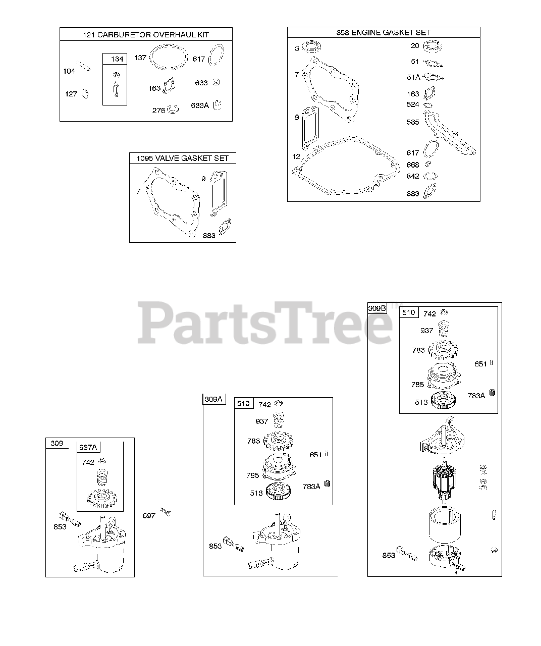Briggs & Stratton 122T02-1207-B1 - Briggs & Stratton Vertical Engine ...