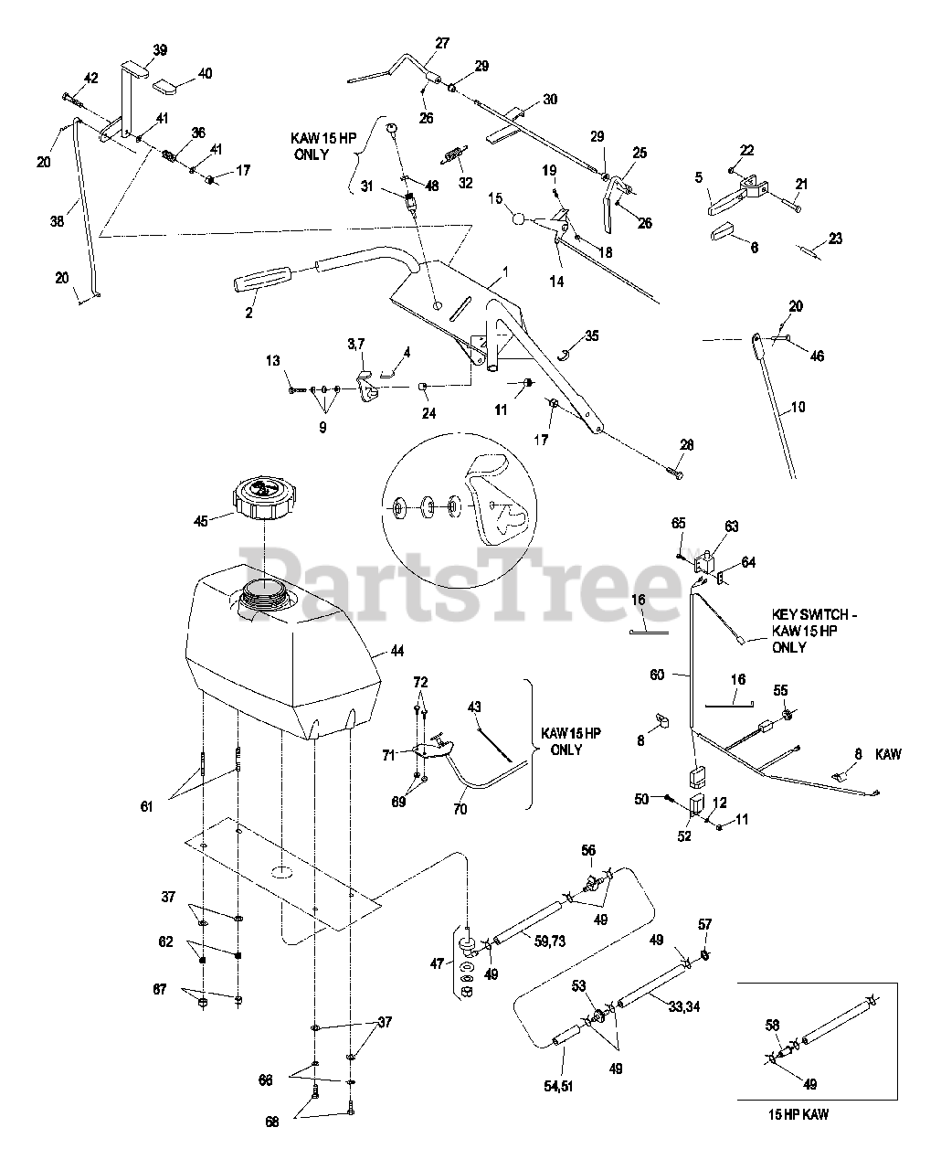 Exmark M3613KA - Exmark 36" Metro Walk-Behind Mower, 13hp Kawasaki (SN ...