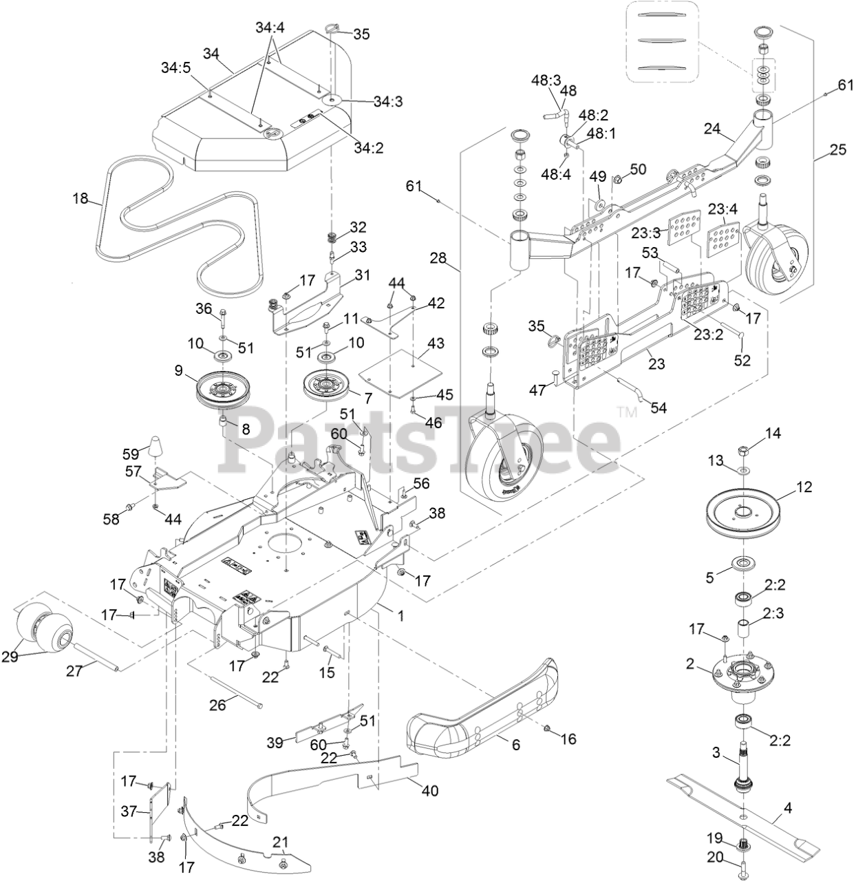 Exmark LZS88CDYM96RW0 - Exmark 96" Lazer Z Diesel Zero-Turn Mower ...