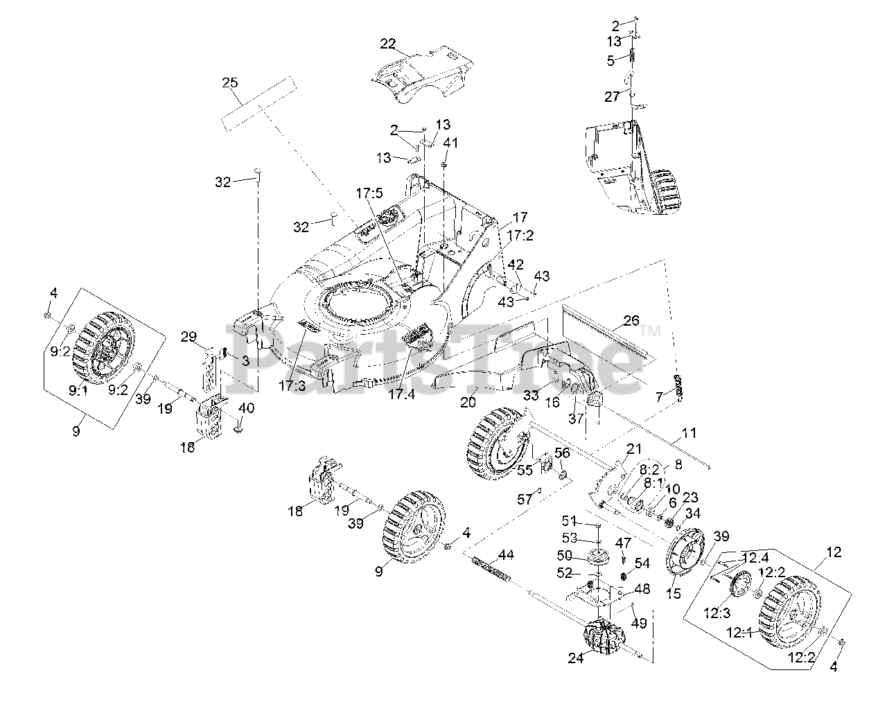Exmark ECS180GKA21000 - Exmark 21" S-Series Walk-Behind Mower, Kawasaki ...