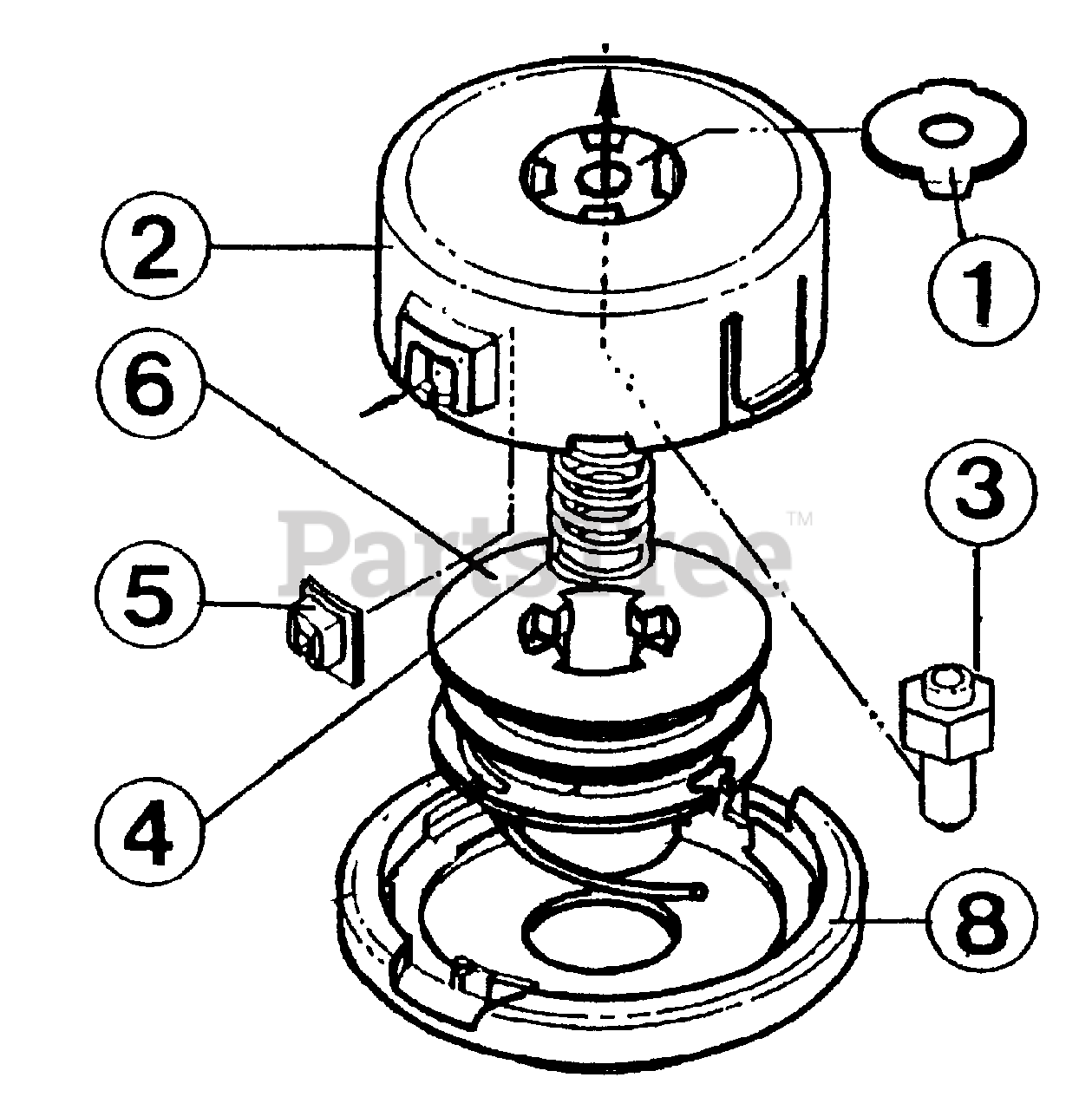 Tanaka TBC-2251 - Tanaka String Trimmer 4" Semi-Auto Head Parts Lookup ...