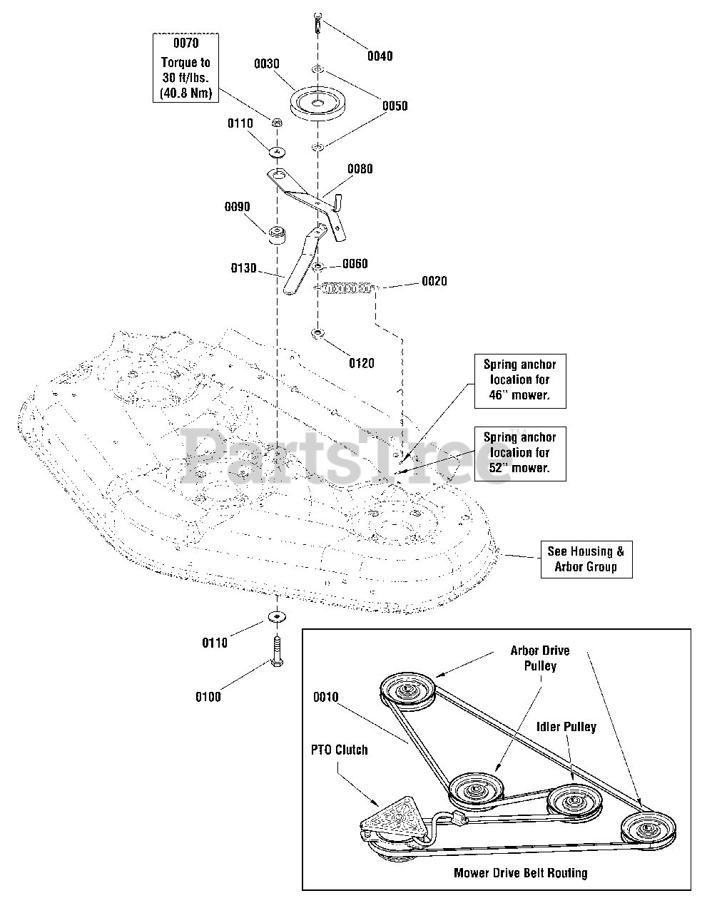 Snapper LT 24460 (2690873) - Snapper LT125 Series 46" Lawn Tractor ...
