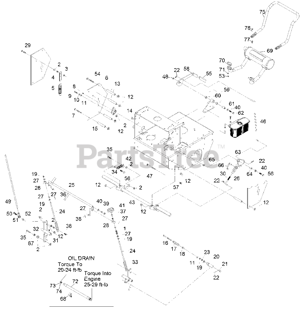 Exmark TTS600KAE483 - Exmark 48" Turf Tracer S-Series Walk-Behind Mower ...
