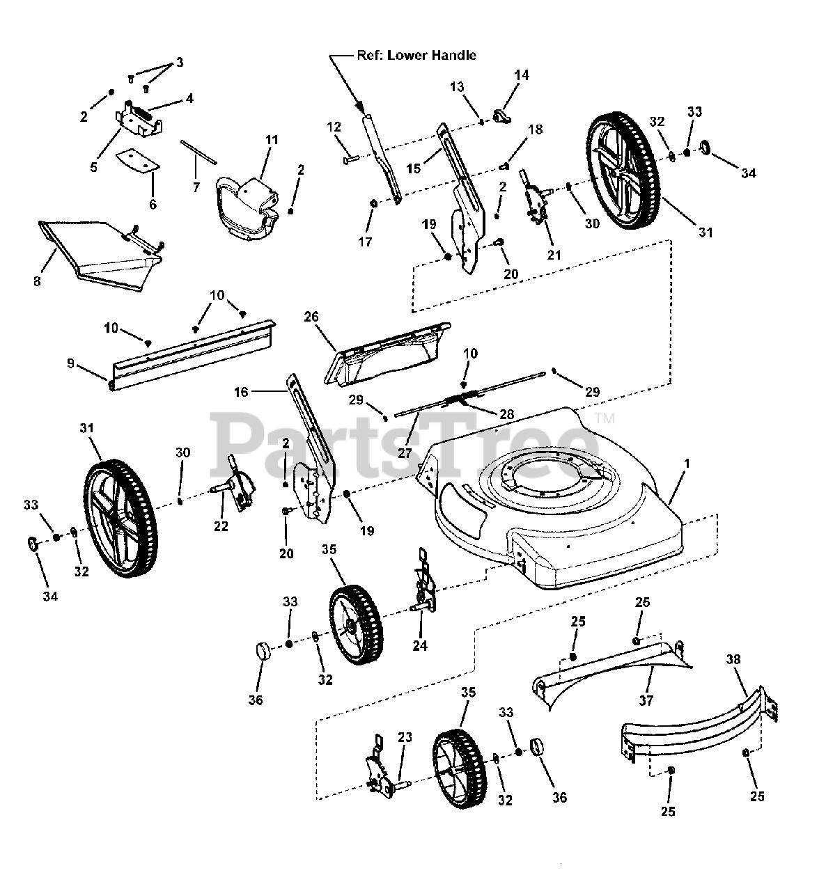 Murray M2265HW FC (7800259) - Murray 22" Walk-Behind Mower, Canada ...