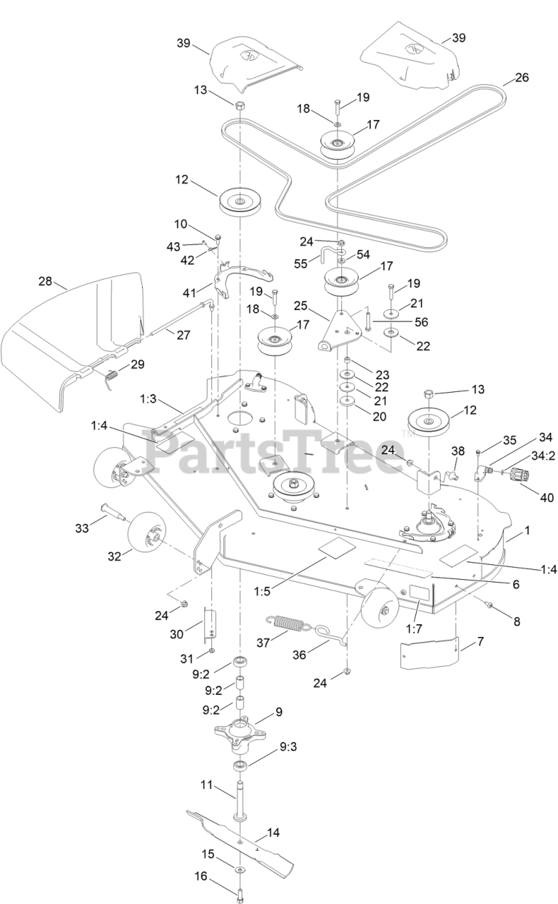 Toro 75755 TA (MX 5075) - Toro 50" TimeCutter Zero-Turn Mower (SN ...