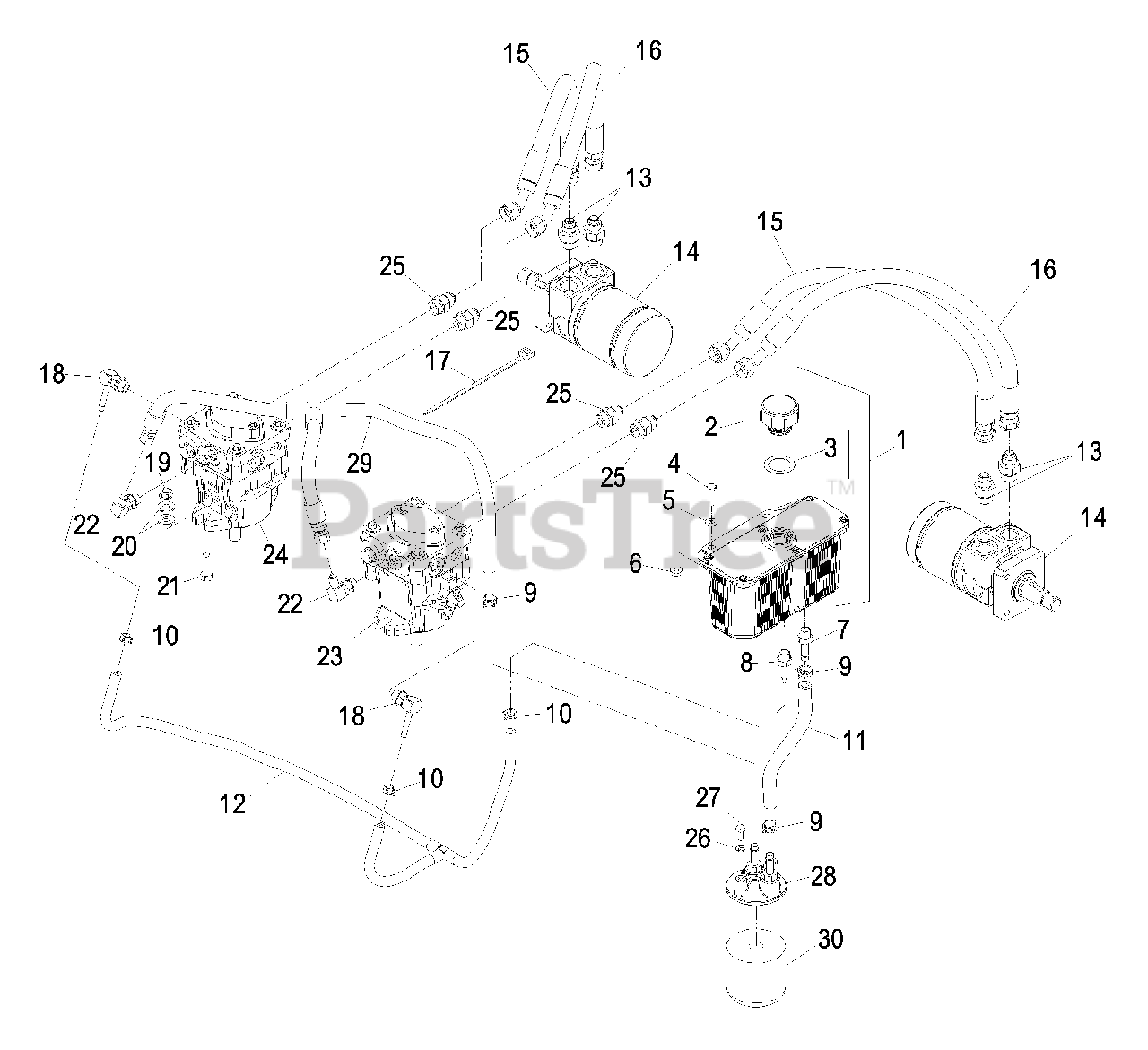 Exmark TT20KCE - Exmark Turf Tracer Hydro ECS Walk-Behind Mower, 20HP ...