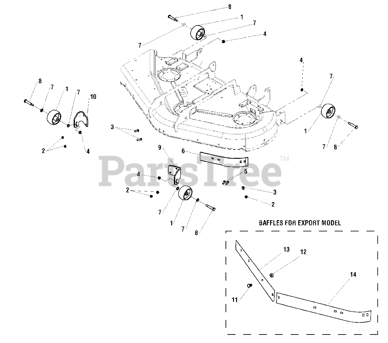 Snapper ZT 18441 KHC (5900608) - Snapper 44" Zero-Turn Mower, 18hp 44 ...