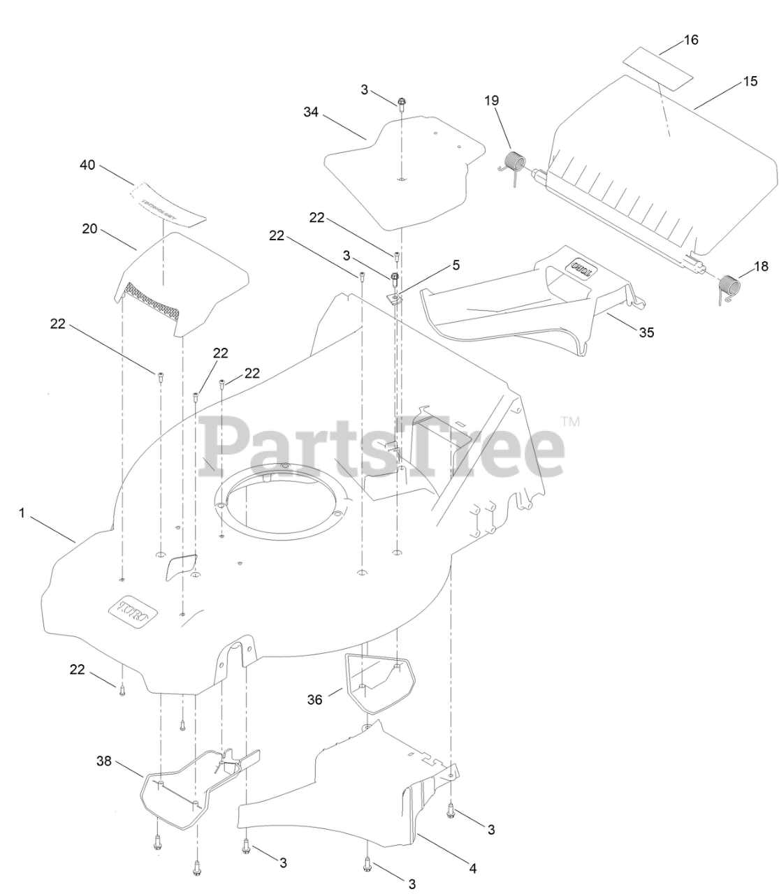Toro 21563 - Toro 21" Super Recycler Walk-Behind Mower (SN: 412700000 ...