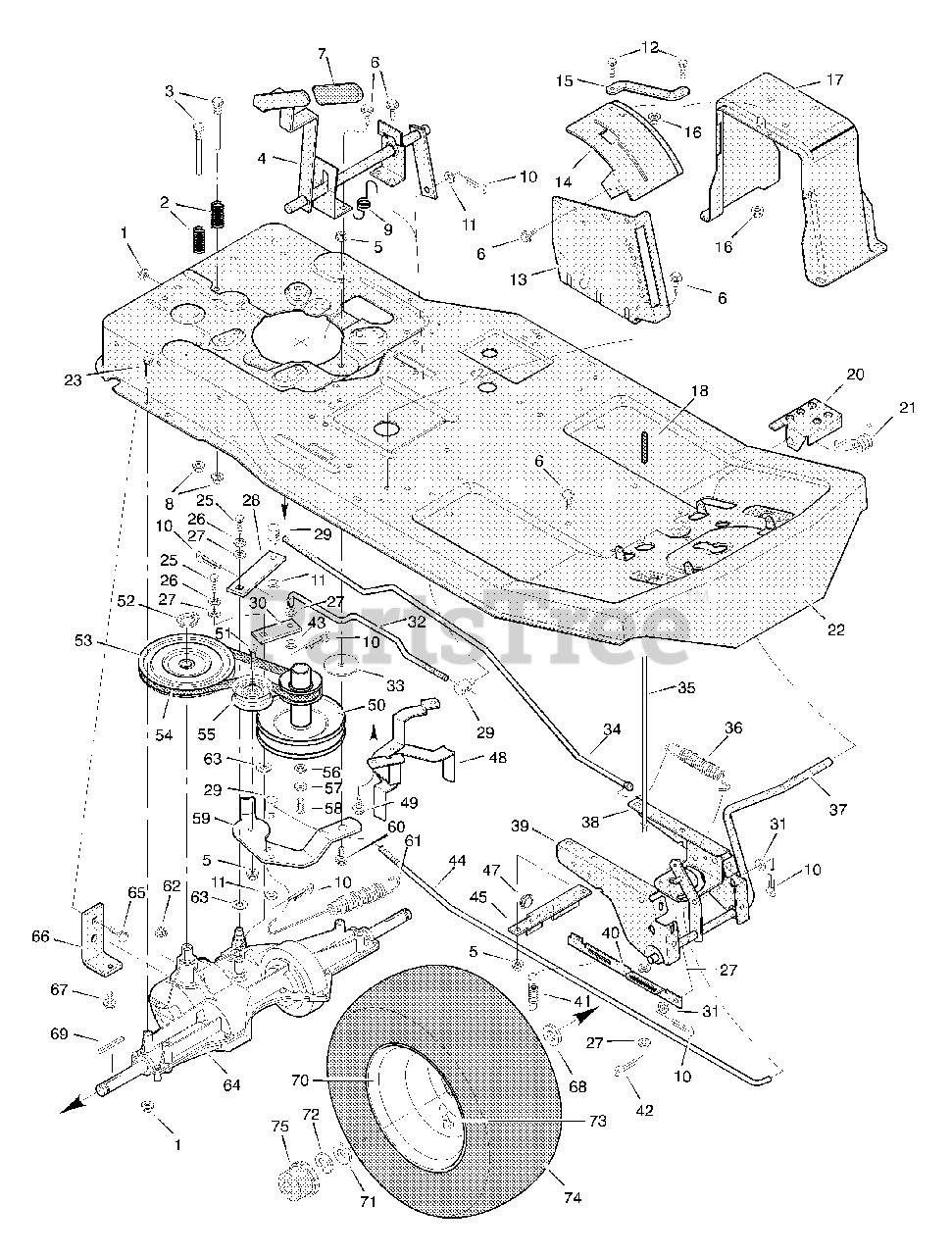 Murray 30577x8A - Murray 30" Rear-Engine Riding Mower (2000) Motion ...