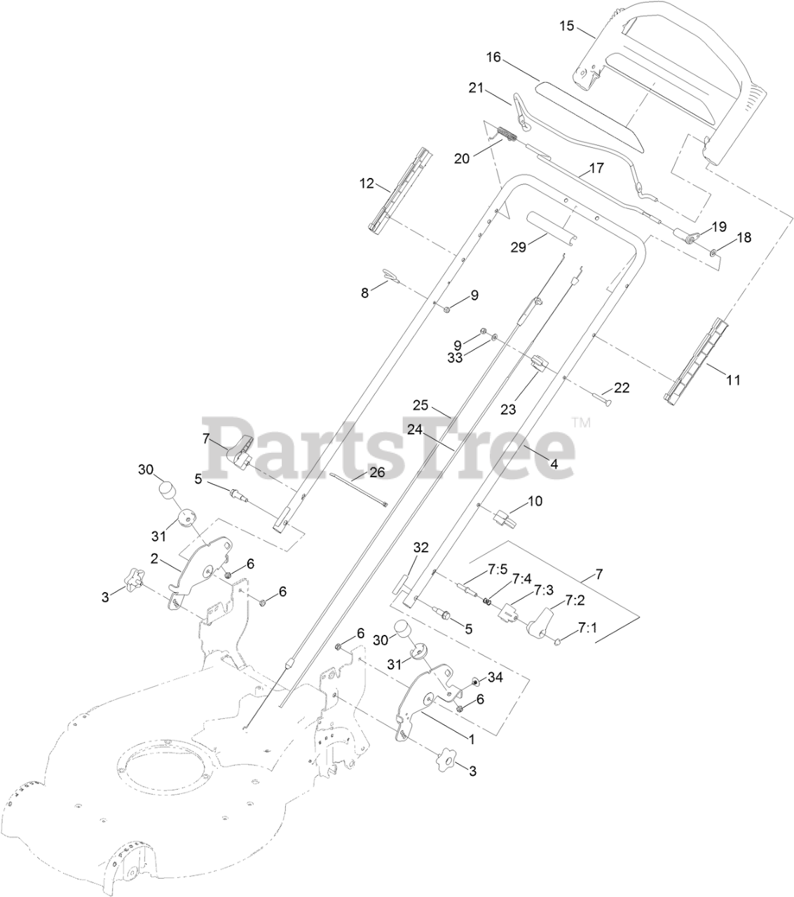 Toro 21386 - Toro Super Recycler Walk-Behind Mower (SN: 407800000 ...