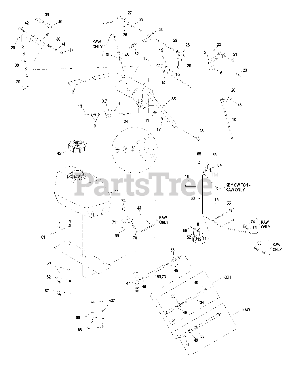 Exmark M4815KA - Exmark 48" Metro Walk-Behind Mower, 15hp Kawasaki (SN ...