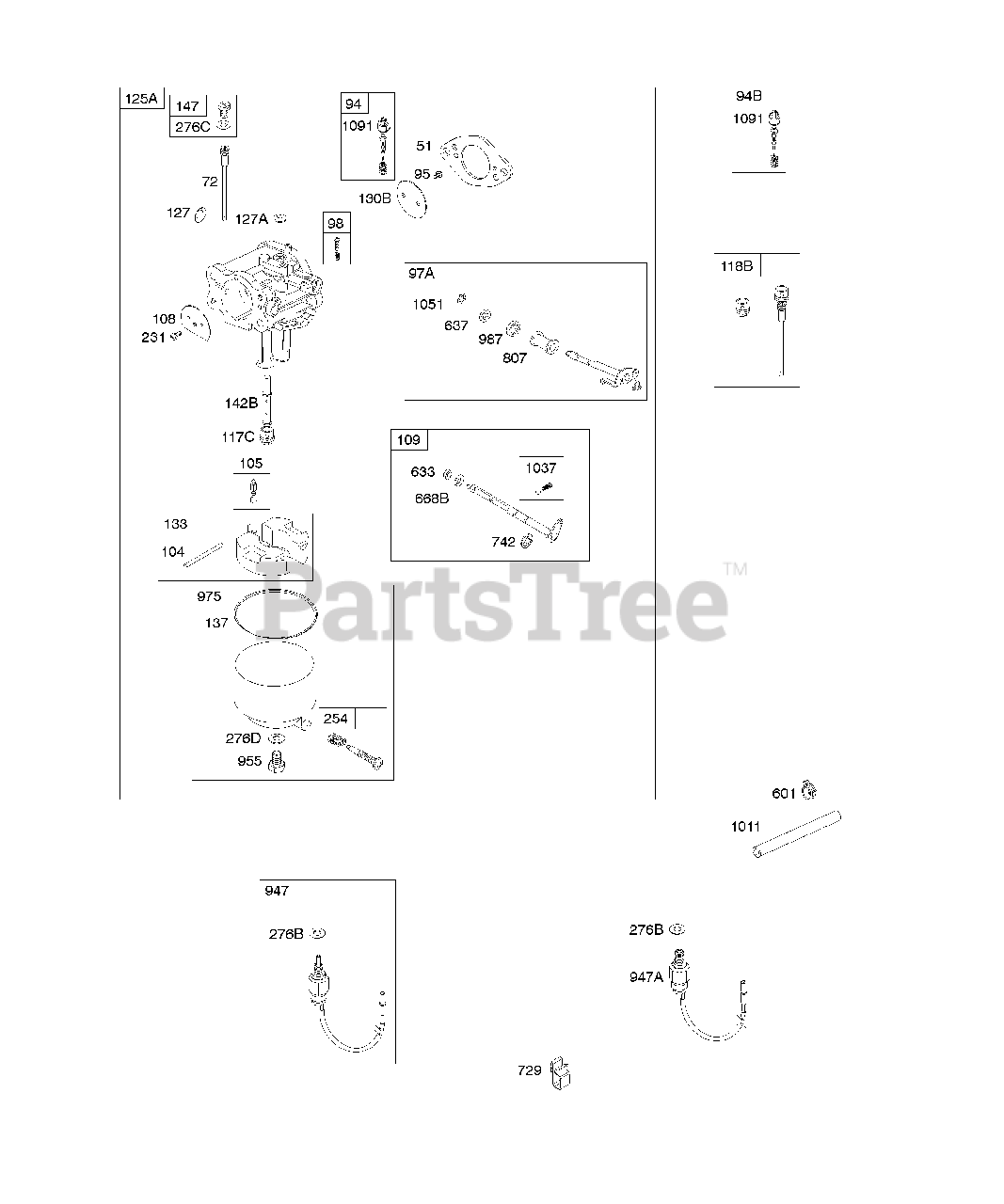 Briggs & Stratton 350777-1137-E1 - Briggs & Stratton Vertical Engine ...
