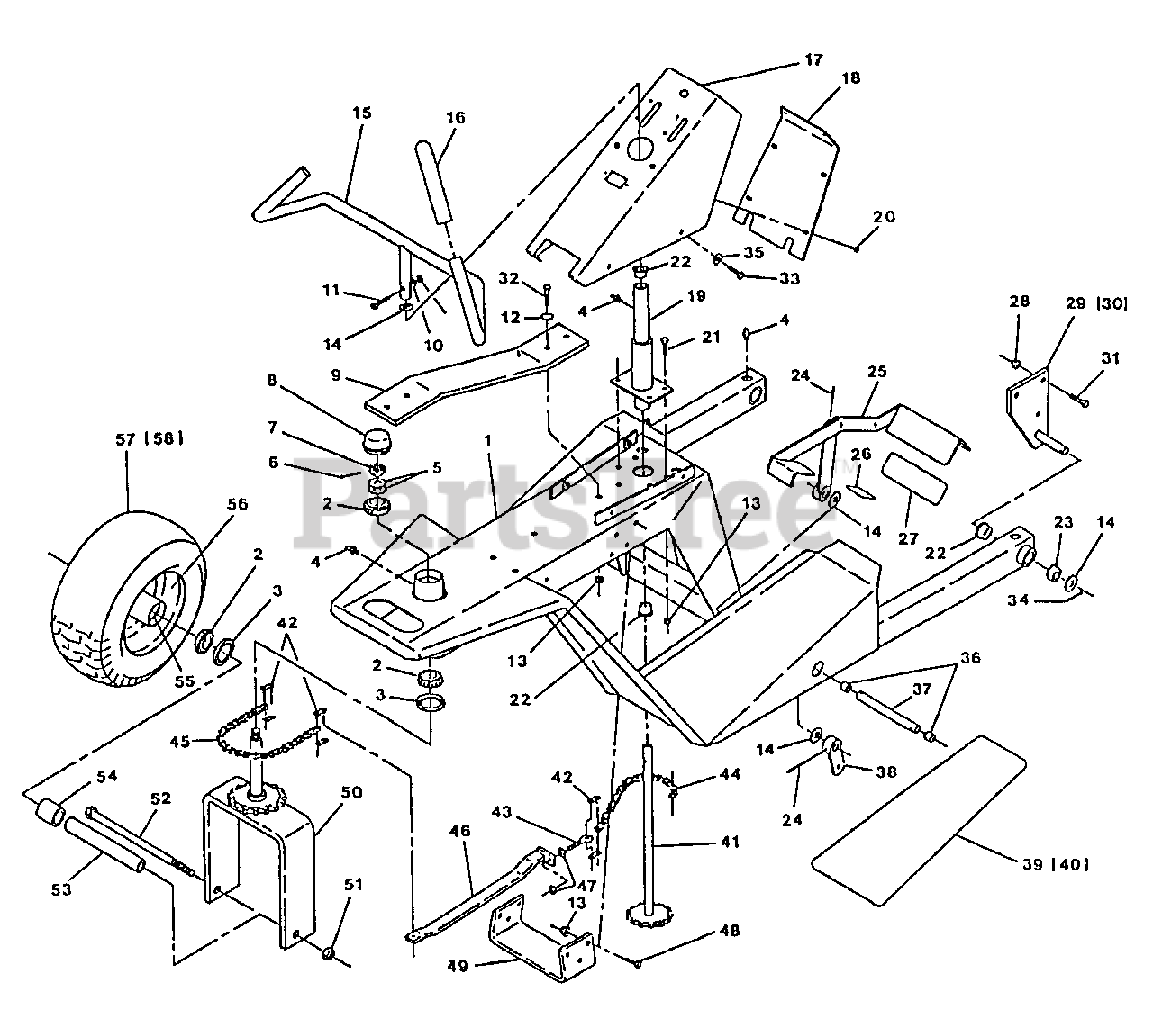 Exmark TR18KO - Exmark Turf Ranger Front Mount Mower, 18HP Kohler (SN ...