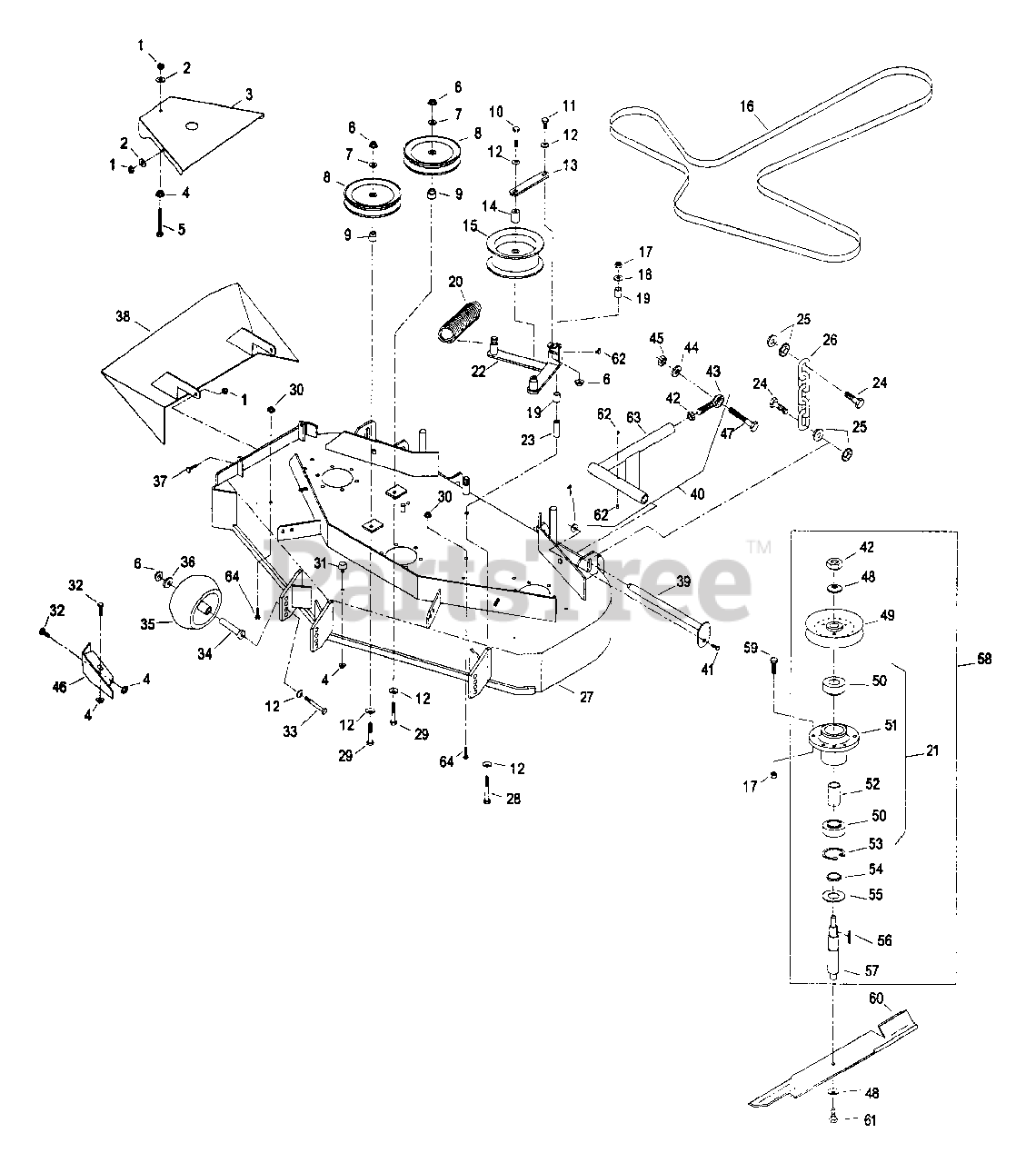 Exmark LHP4417KA - Exmark 44" Lazer Z HP Zero-Turn Mower, 17HP Kawasaki ...