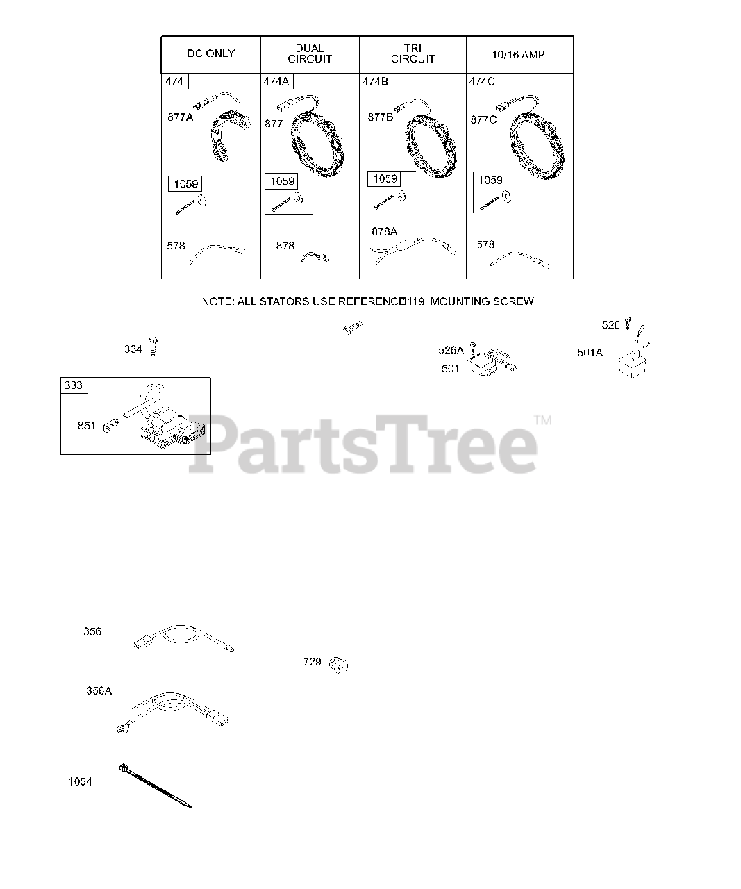 Briggs & Stratton 283707-0148-01 - Briggs & Stratton Vertical Engine ...