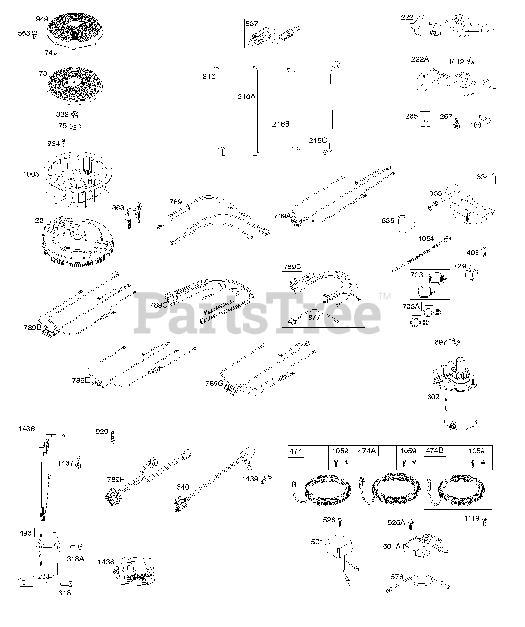 Briggs & Stratton 44S977-0032-G1 - Briggs & Stratton Vertical Engine ...