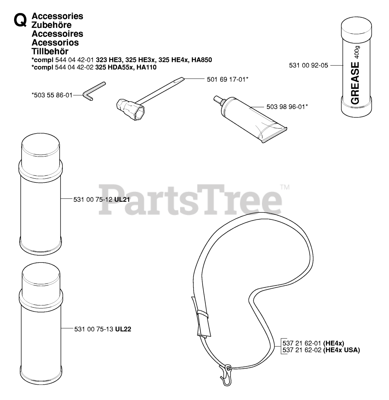 Husqvarna 325 HDA 55 X - Husqvarna Hedge Trimmer (SN: 20054000001 ...