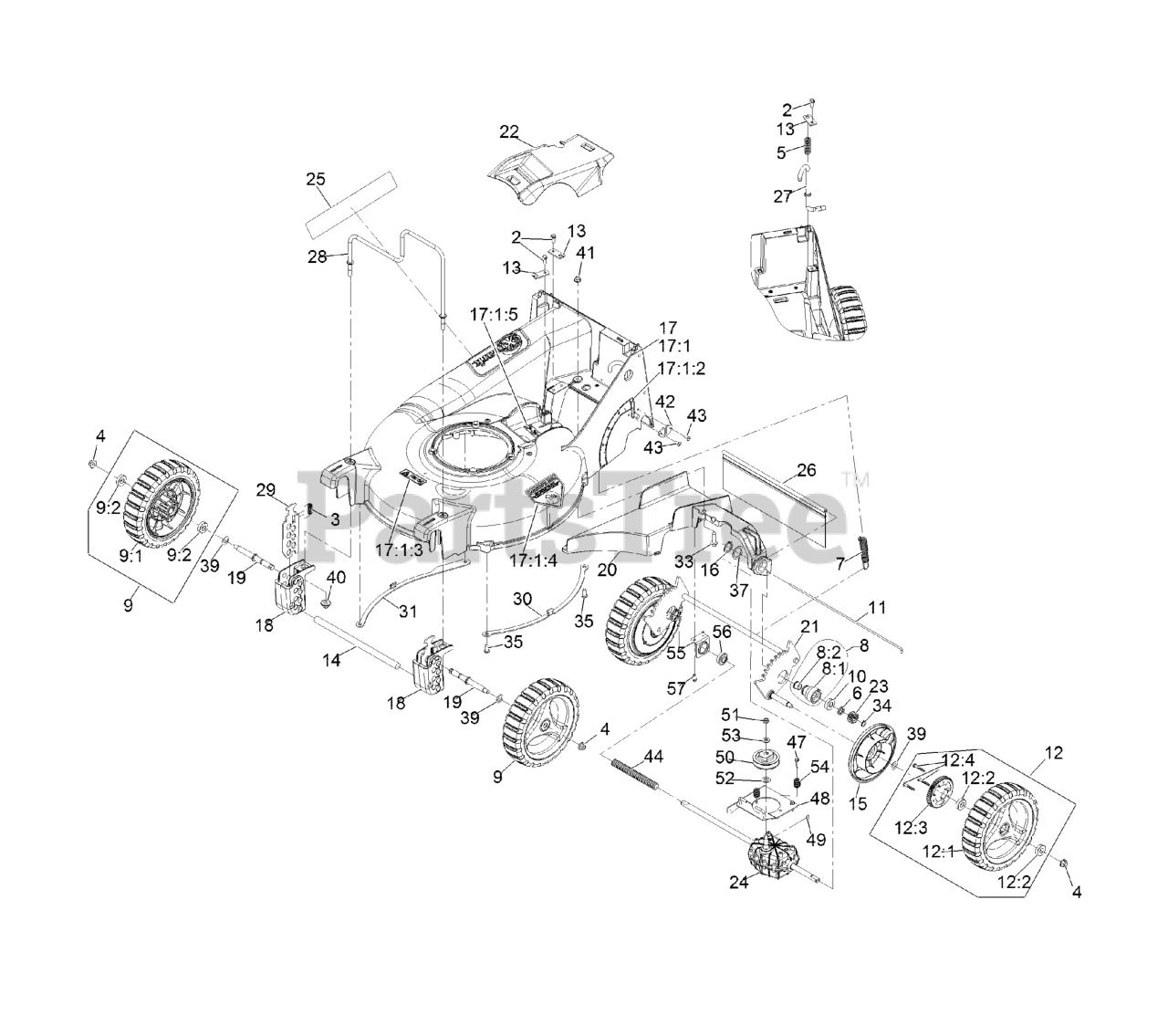 Exmark ECX180CKA21000 - Exmark 21" X-Series Walk-Behind Mower, Kawasaki ...