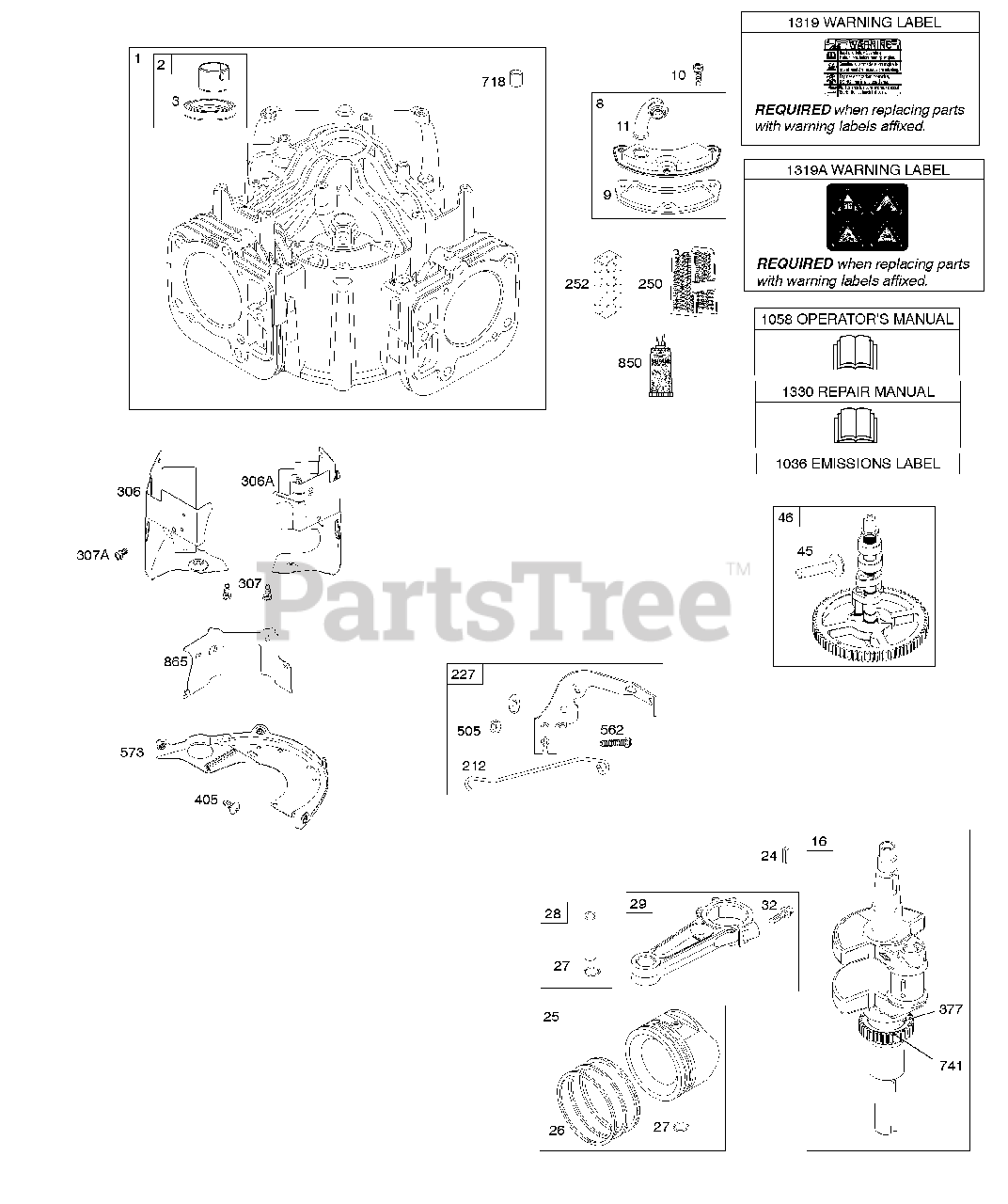 Briggs & Stratton 44R877-0001-G1 - Briggs & Stratton Vertical Engine ...