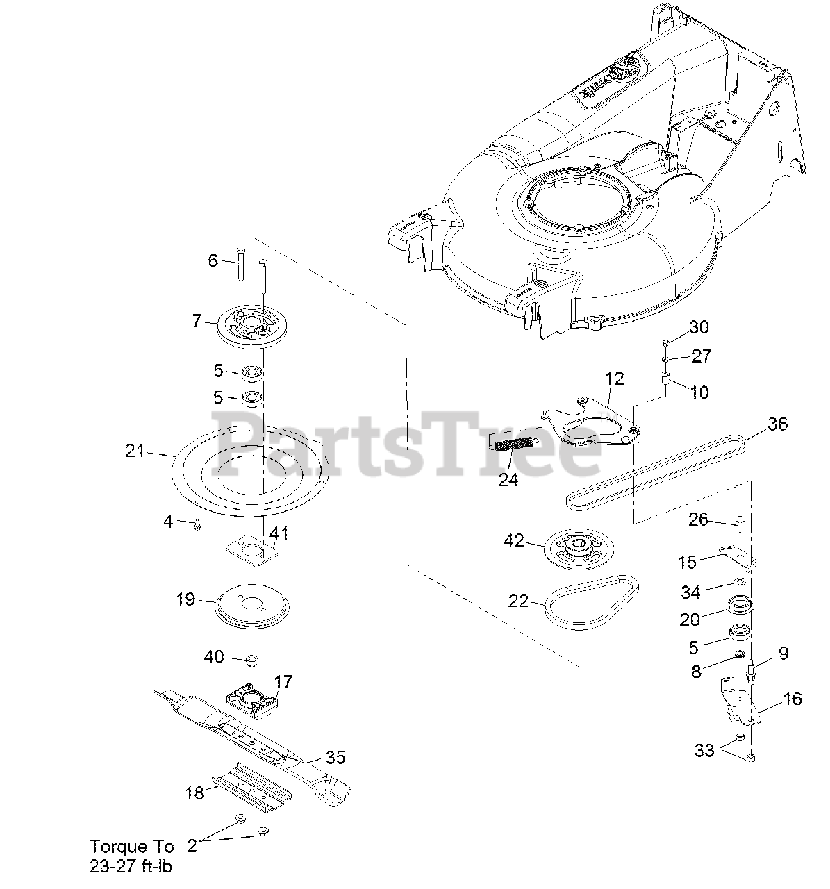 Exmark ECXHNBBC21 - Exmark 21" X-Series Walk-Behind Mower, Honda GXV ...