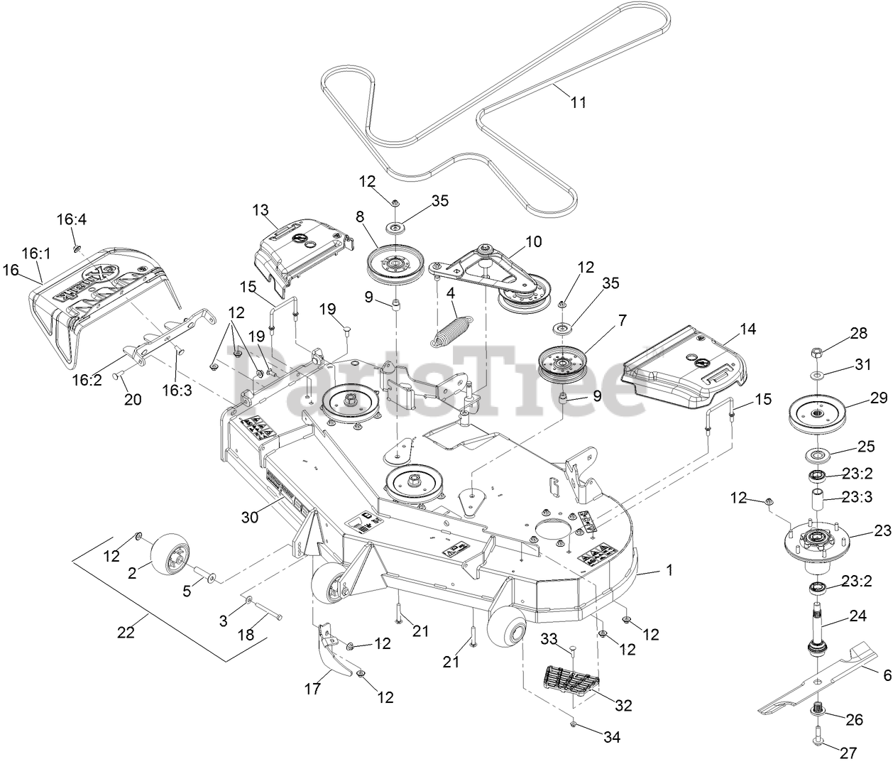 Exmark LZE751GKA524A2 - Exmark 52" Lazer Z E-Series Zero-Turn Mower ...