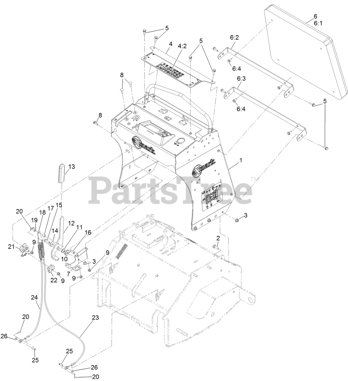 Exmark ARX440CKC24000 - Exmark 24" Stand-On Aerator, Kohler CH440 (SN ...