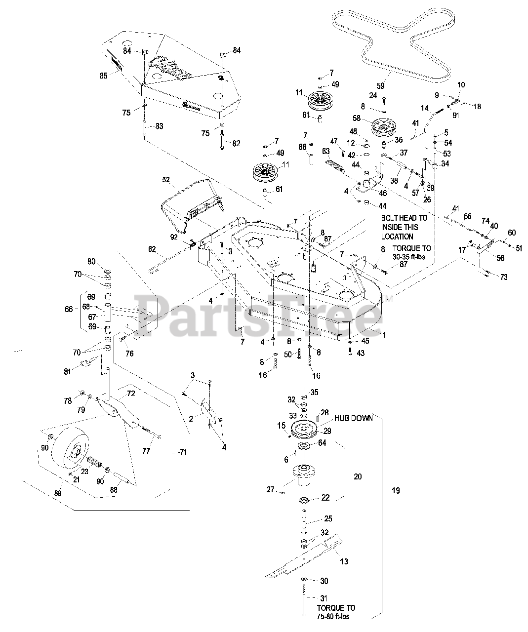 Exmark VH16KA483 - Exmark 48" Viking Hydro Walk-Behind Mower, 16hp ...