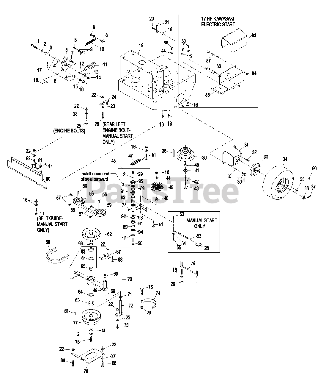 Exmark THP15KA363 - Exmark 36" Turf Tracer HP Walk-Behind Mower, 15hp ...