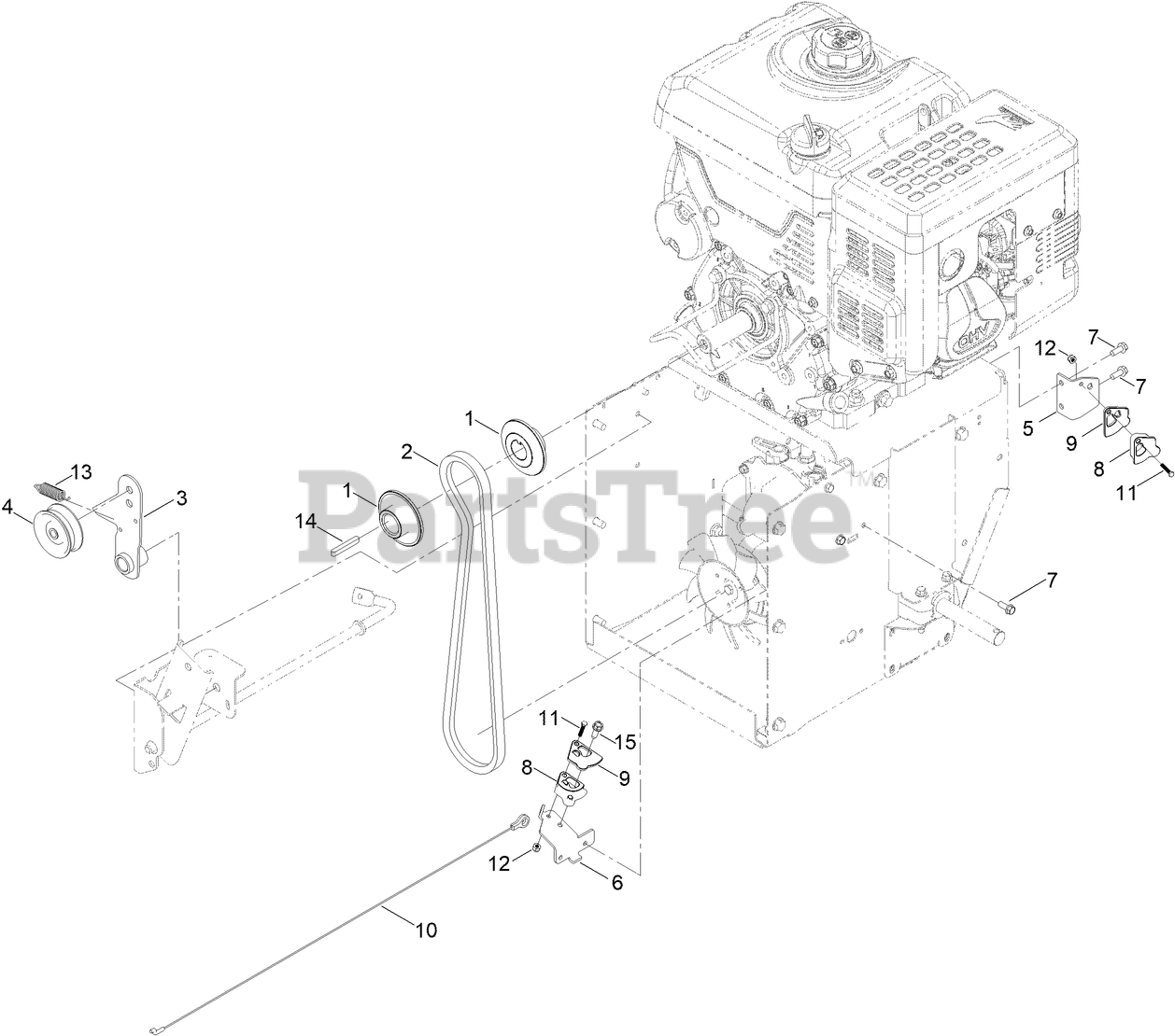 Toro 38890 (1428 OHXE) - Toro 28" Power TRX Commercial Snow Thrower (SN ...