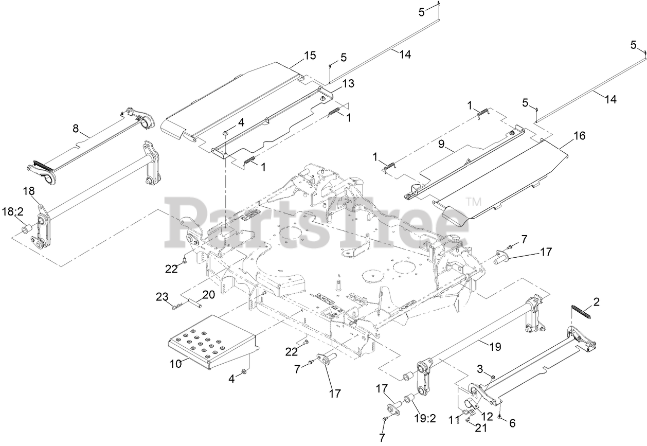 Exmark LZS88CDYM96RW0 - Exmark 96" Lazer Z Diesel Zero-Turn Mower ...