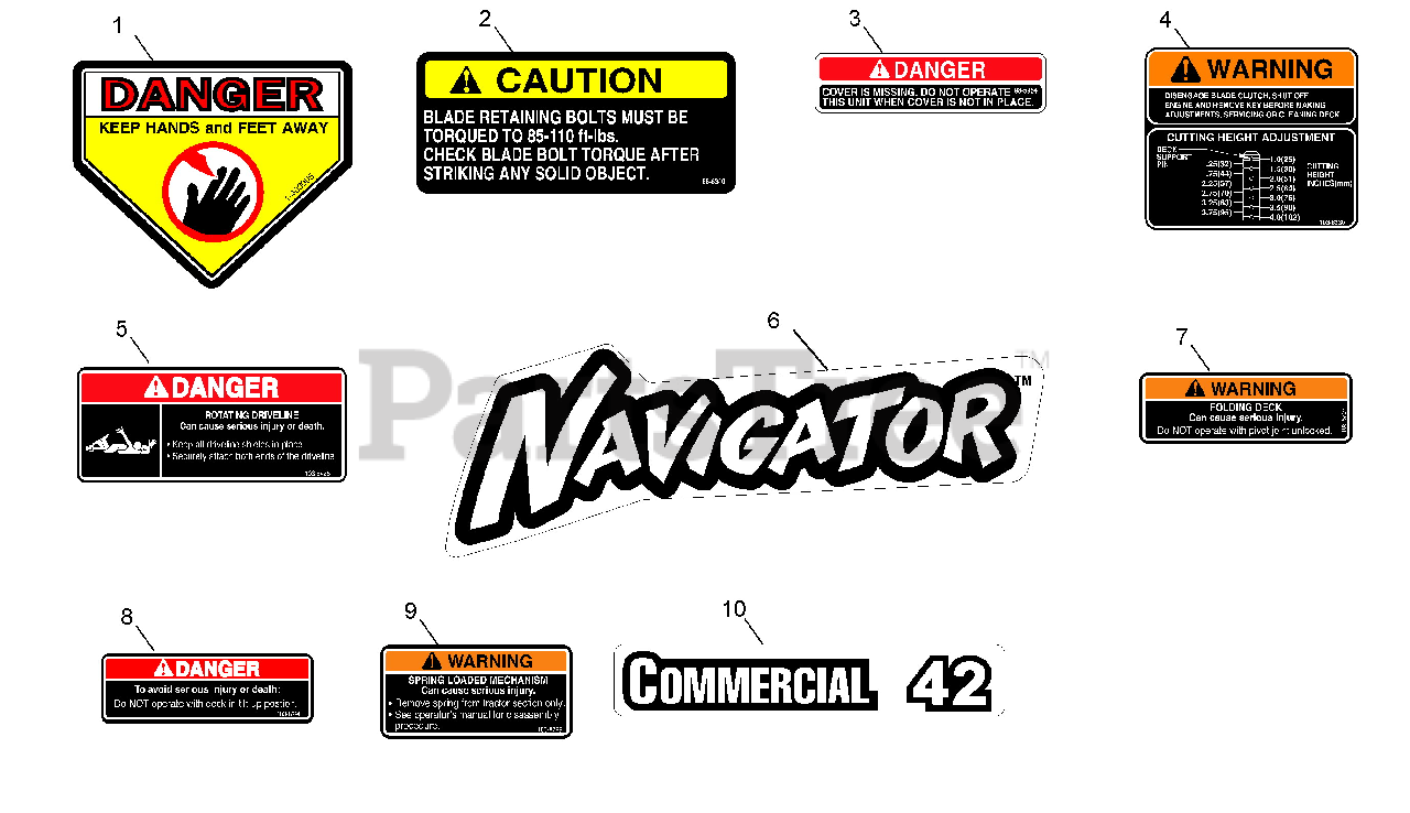 Exmark CD42CD - Exmark 42" Navigator Cutting Deck (SN: 000920000 ...