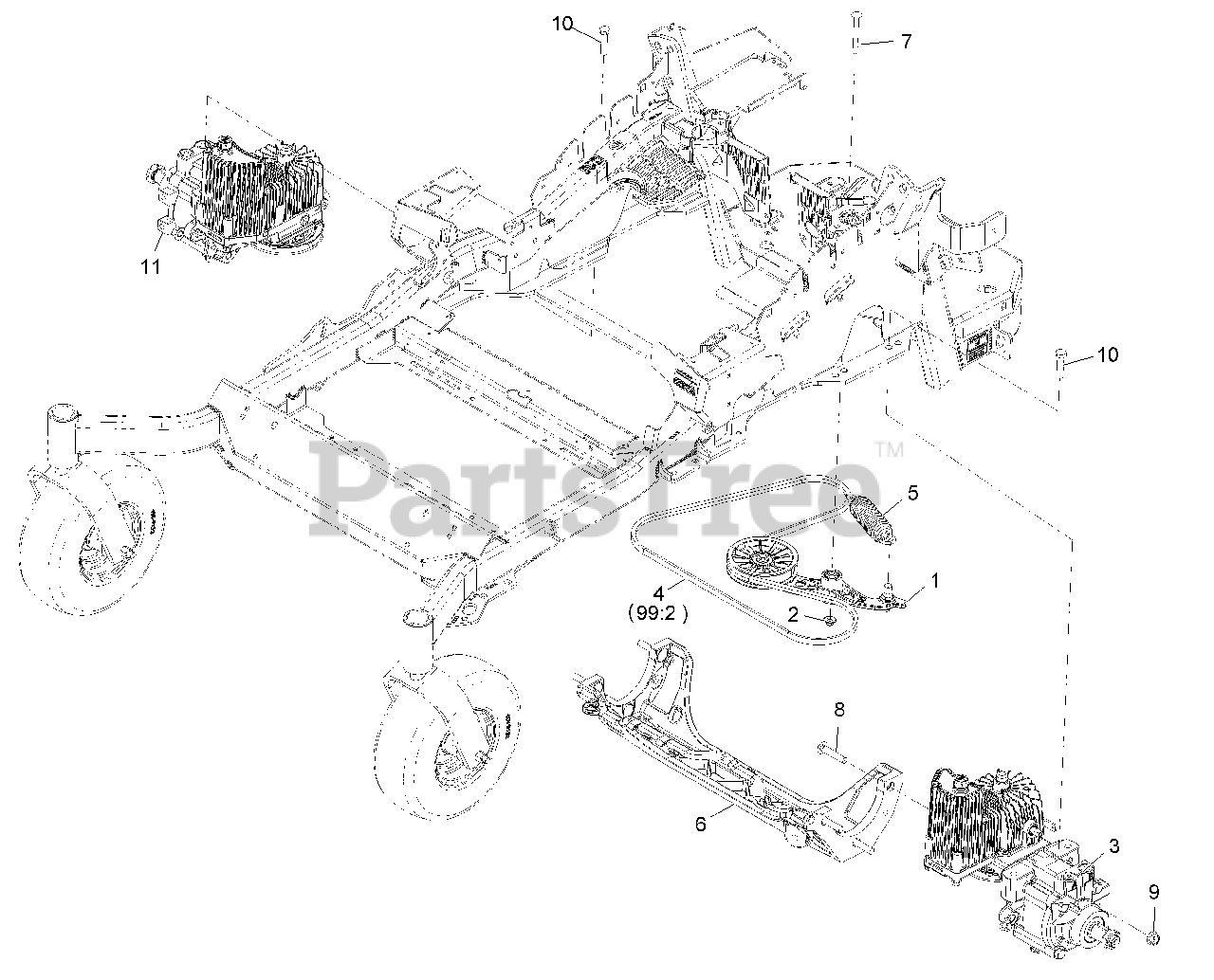 Exmark LZE20KA484 - Exmark 48" Lazer Z E-Series Zero-Turn Mower, 20hp ...