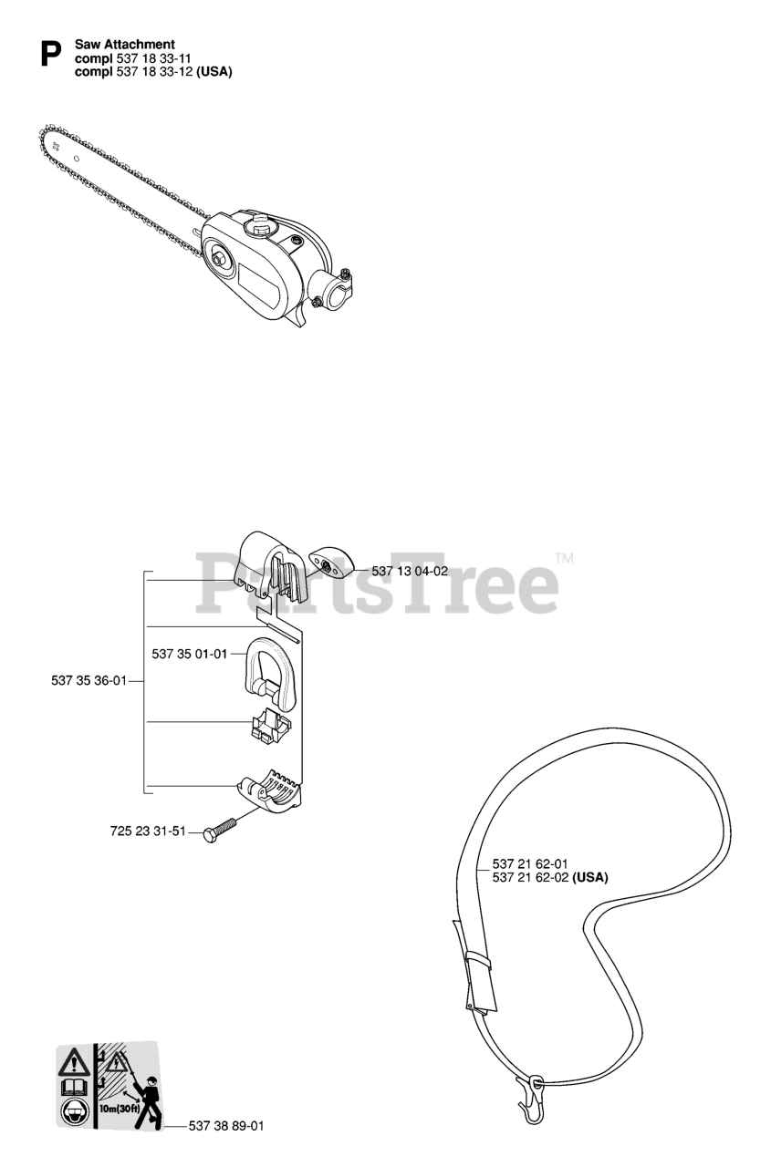 Husqvarna 325 P - Husqvarna Pole Saw (SN: 20062700001 & Above ...