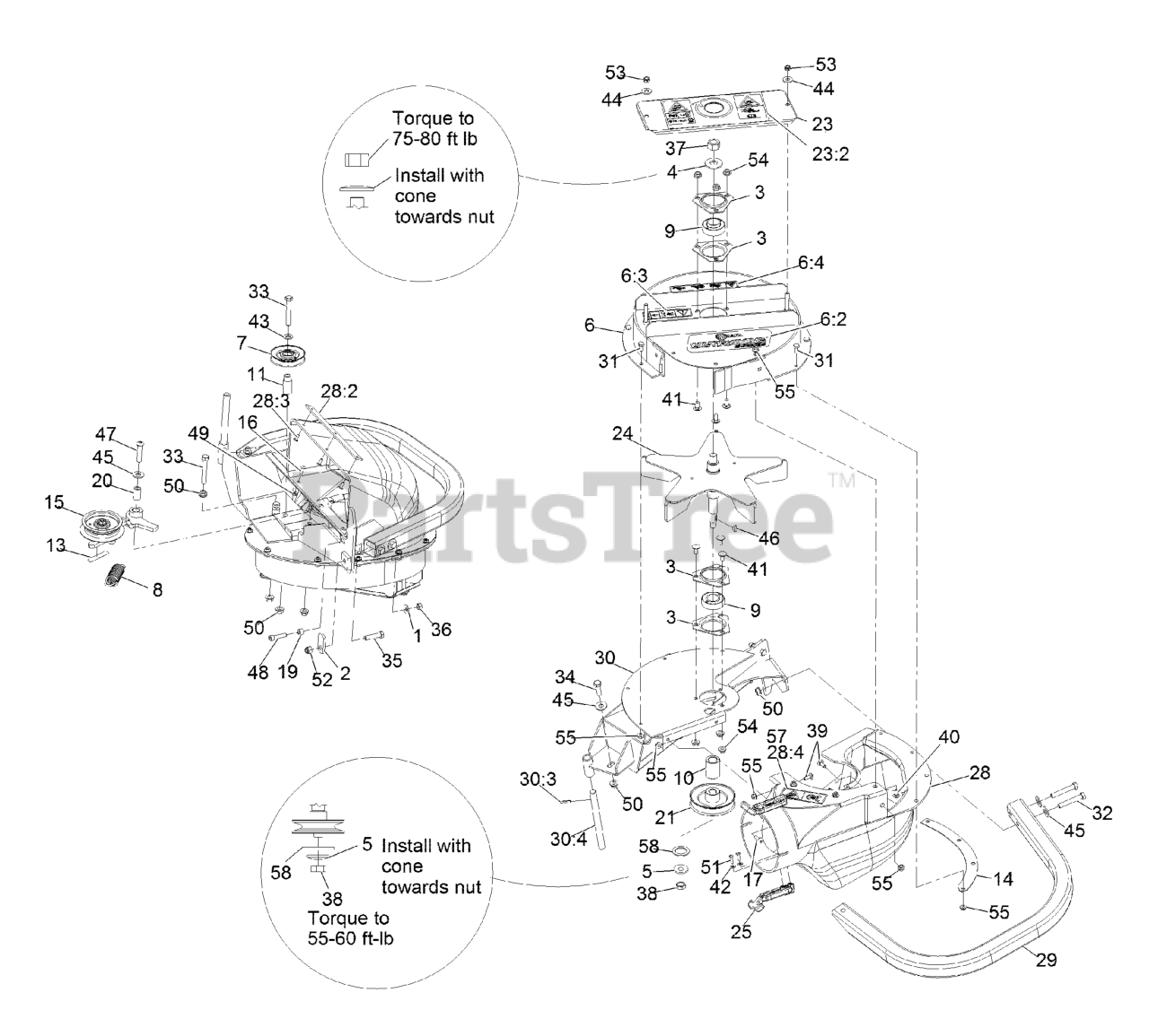 Exmark LZUV2B - Exmark Ultra Vac Twin Bagger for Lazer Z Mower (SN ...