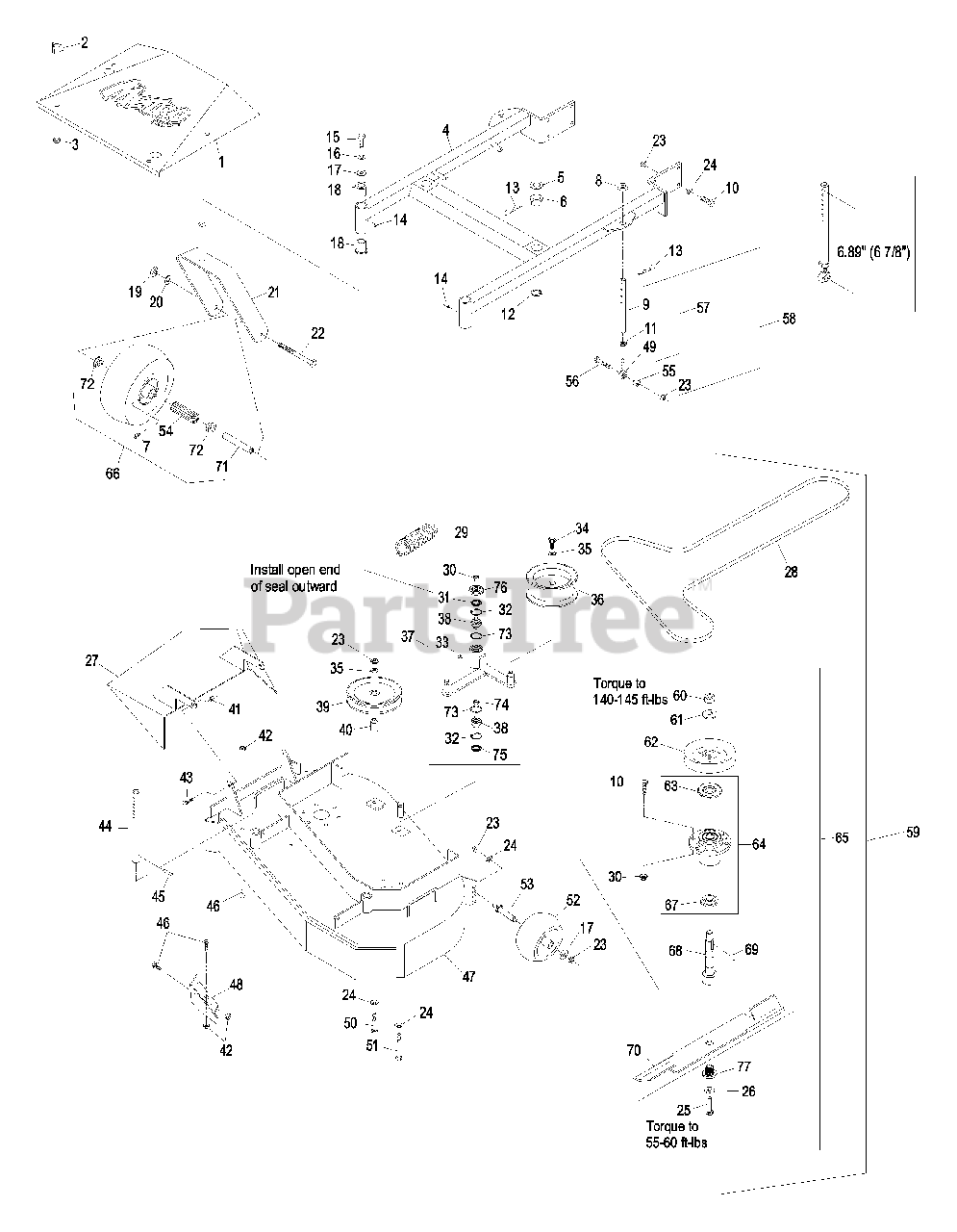 Exmark MHP3615KAC - Exmark 36" Metro HP Walk-Behind Mower, 15HP ...