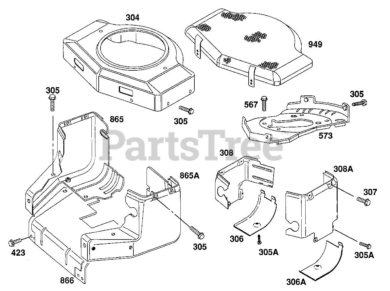 Briggs & Stratton 402707-1115-01 - Briggs & Stratton Vertical Engine ...