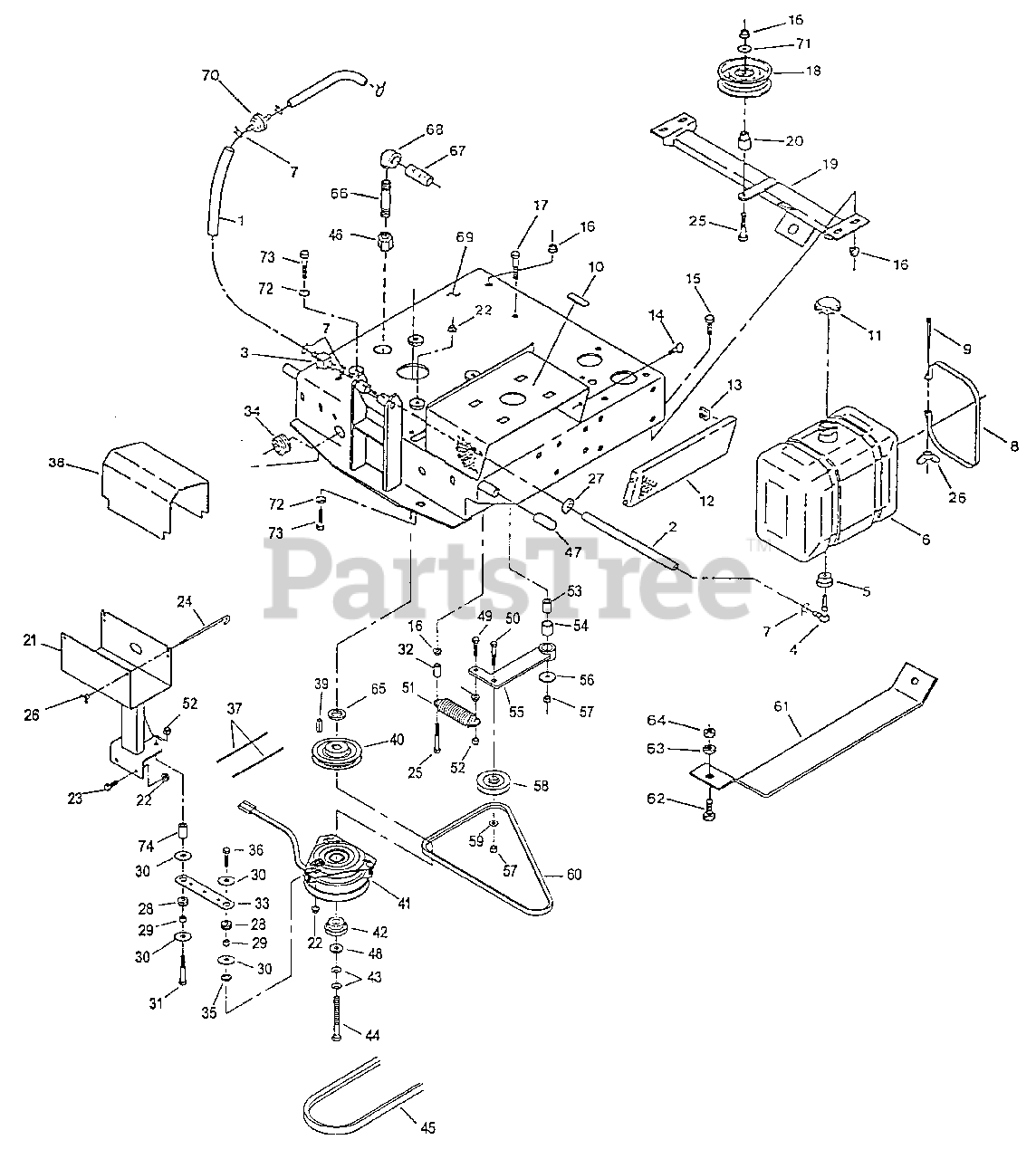 Exmark TR23KC - Exmark Turf Ranger Front Mount Mower, 23hp Kohler (SN ...