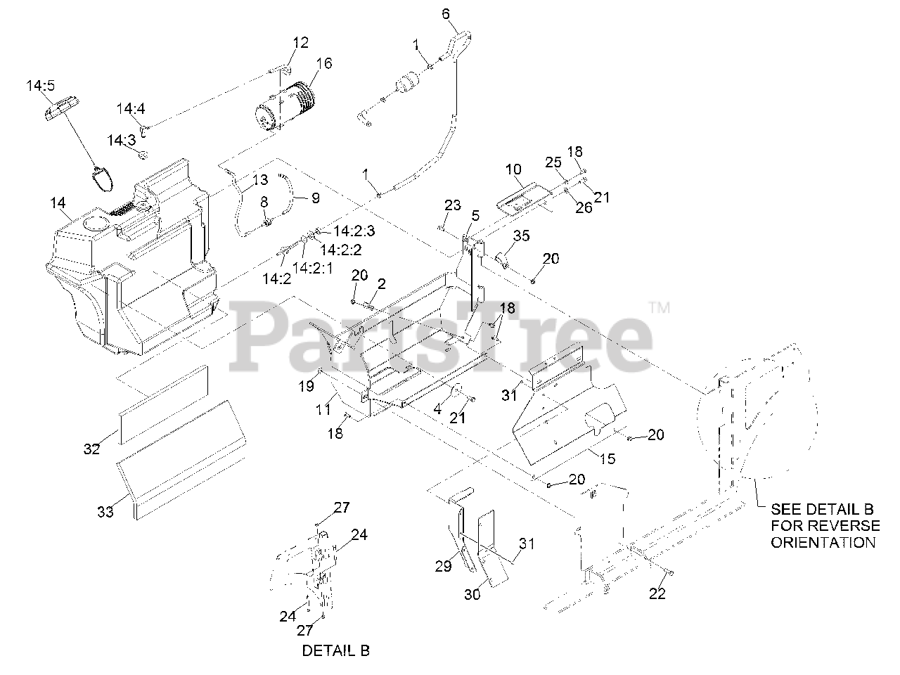 Exmark NVS730AKC48000 - Exmark 48" Navigator Front Mount Mower, Kohler ...