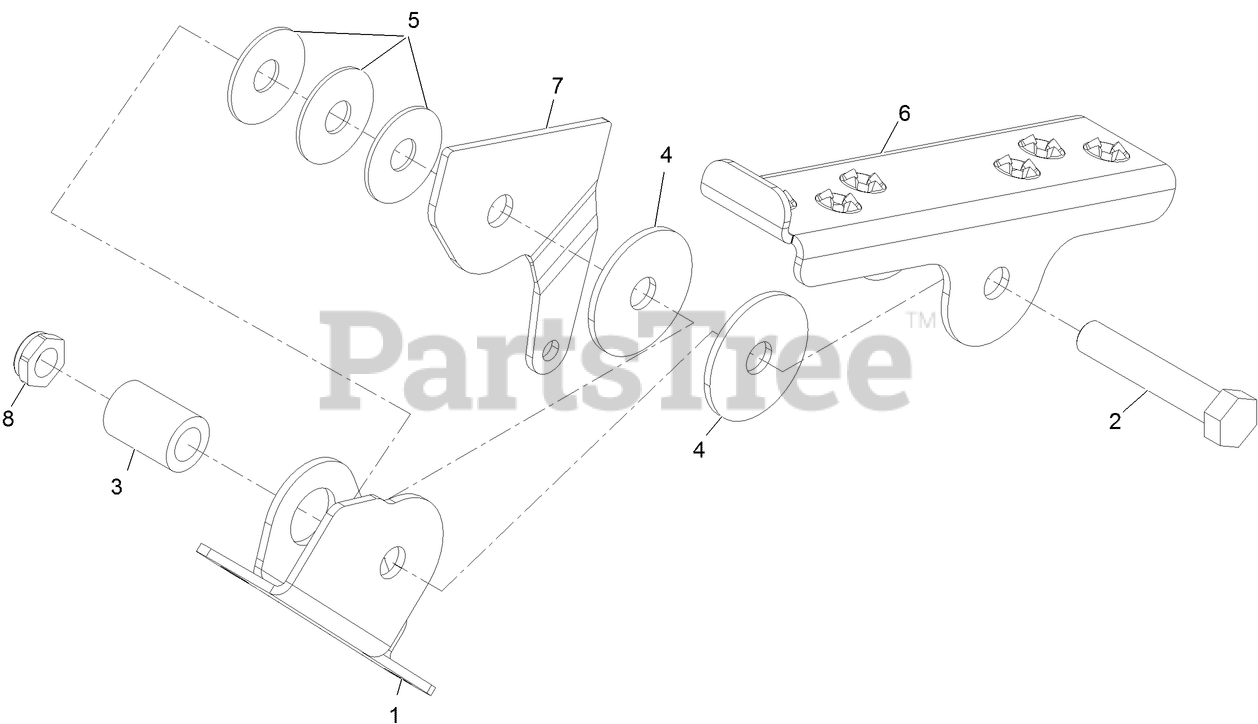 Exmark 116-8431 - Exmark Foot Operator Control Discharge Kit (SN ...