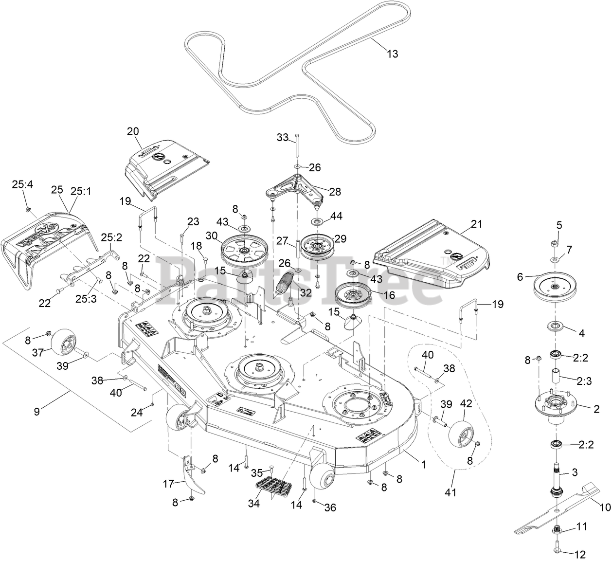 Exmark RAX921GKA604A3 - Exmark 60" Radius X-Series Zero-Turn Mower ...