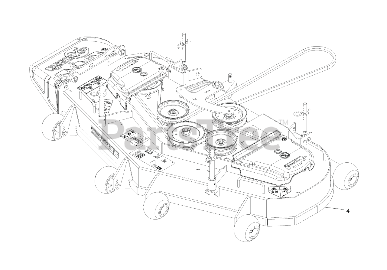 Exmark TTX691CKA52400 - Exmark 52" Turf Tracer X-Series Walk-Behind ...