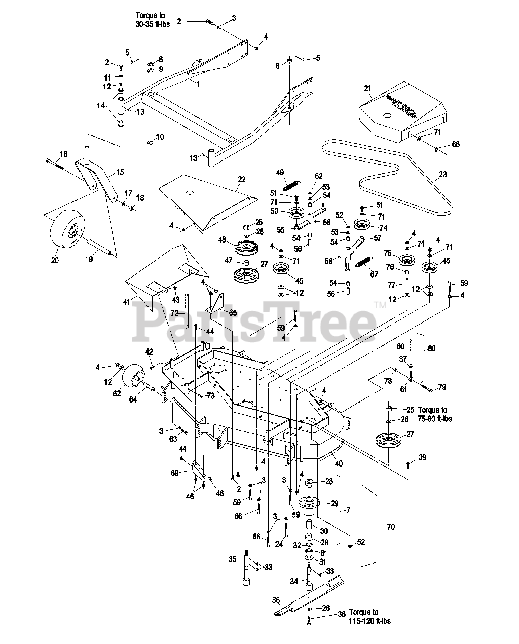 Exmark FMD603 - Exmark 60" Turf Ranger Front Mount Mower (SN: 260000 ...