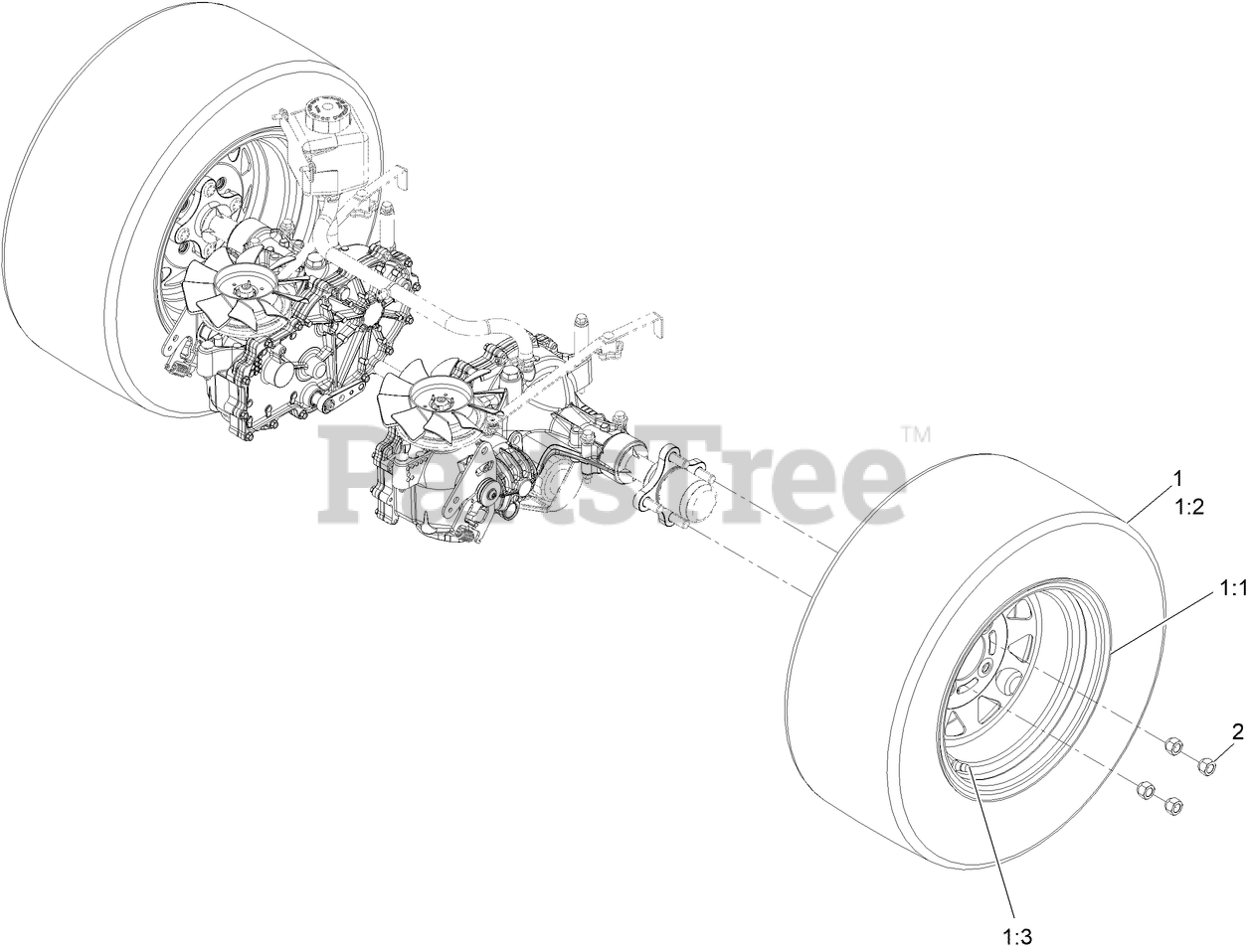 Exmark RAE720CKC48300 - Exmark 48" Radius E-Series Zero-Turn Mower ...