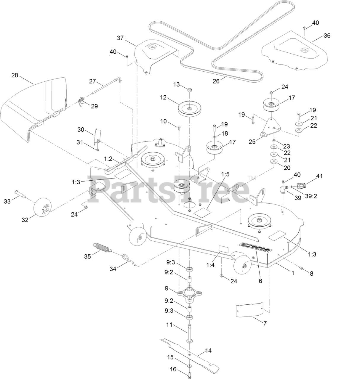 Toro 75760 (6000) - Toro 60" TimeCutter Zero-Turn Mower (SN: 400000000 ...