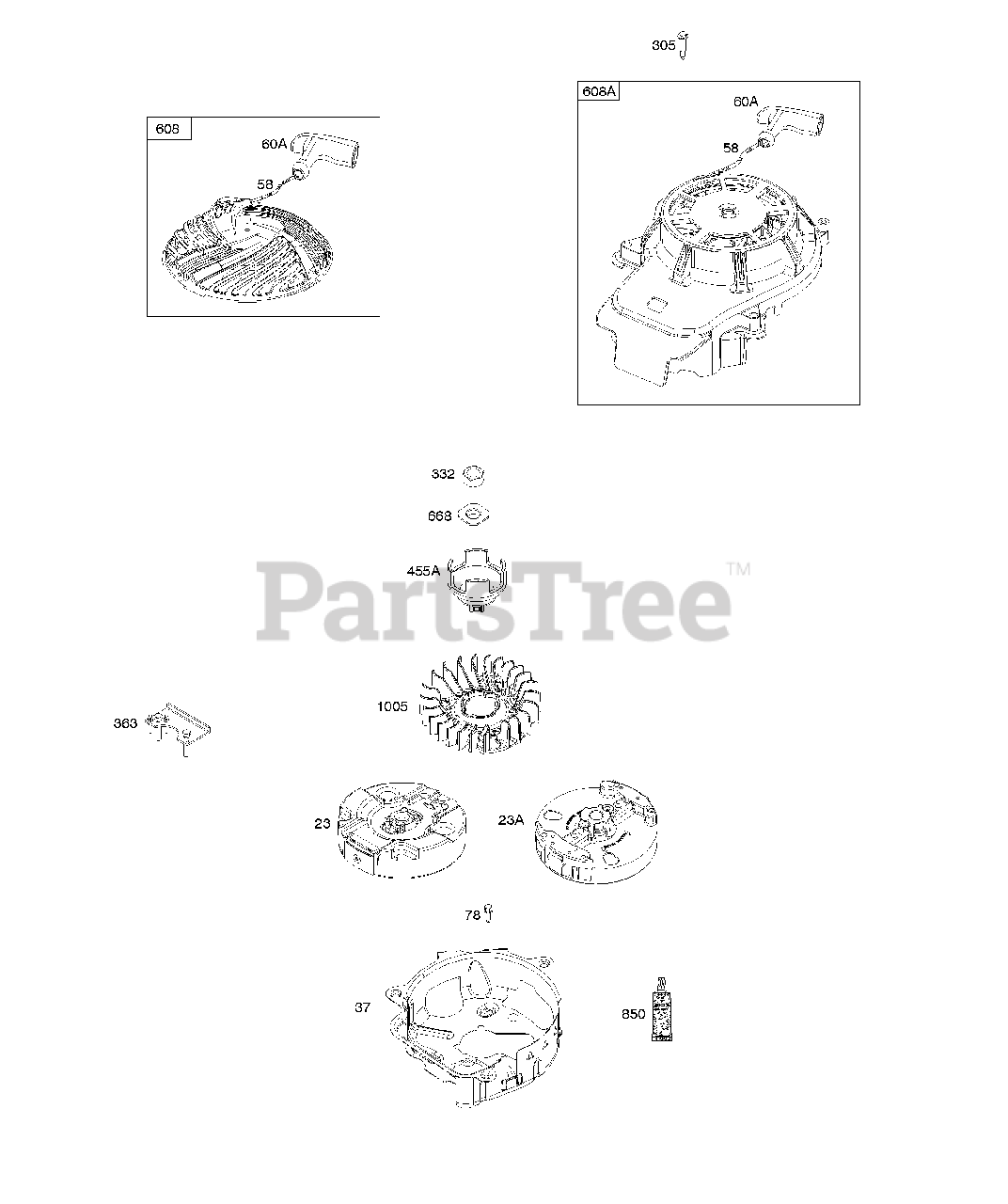 Briggs & Stratton 103M02-0003-F1 - Briggs & Stratton Vertical Engine ...
