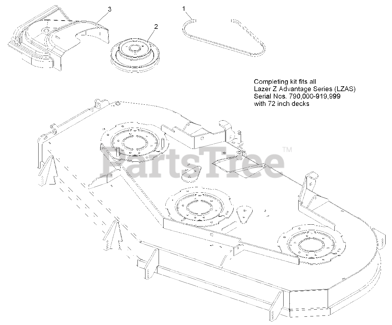 Exmark LZUVQD11 - Exmark Ultra Vac QDS Bagger for Lazer Z Mower (SN ...