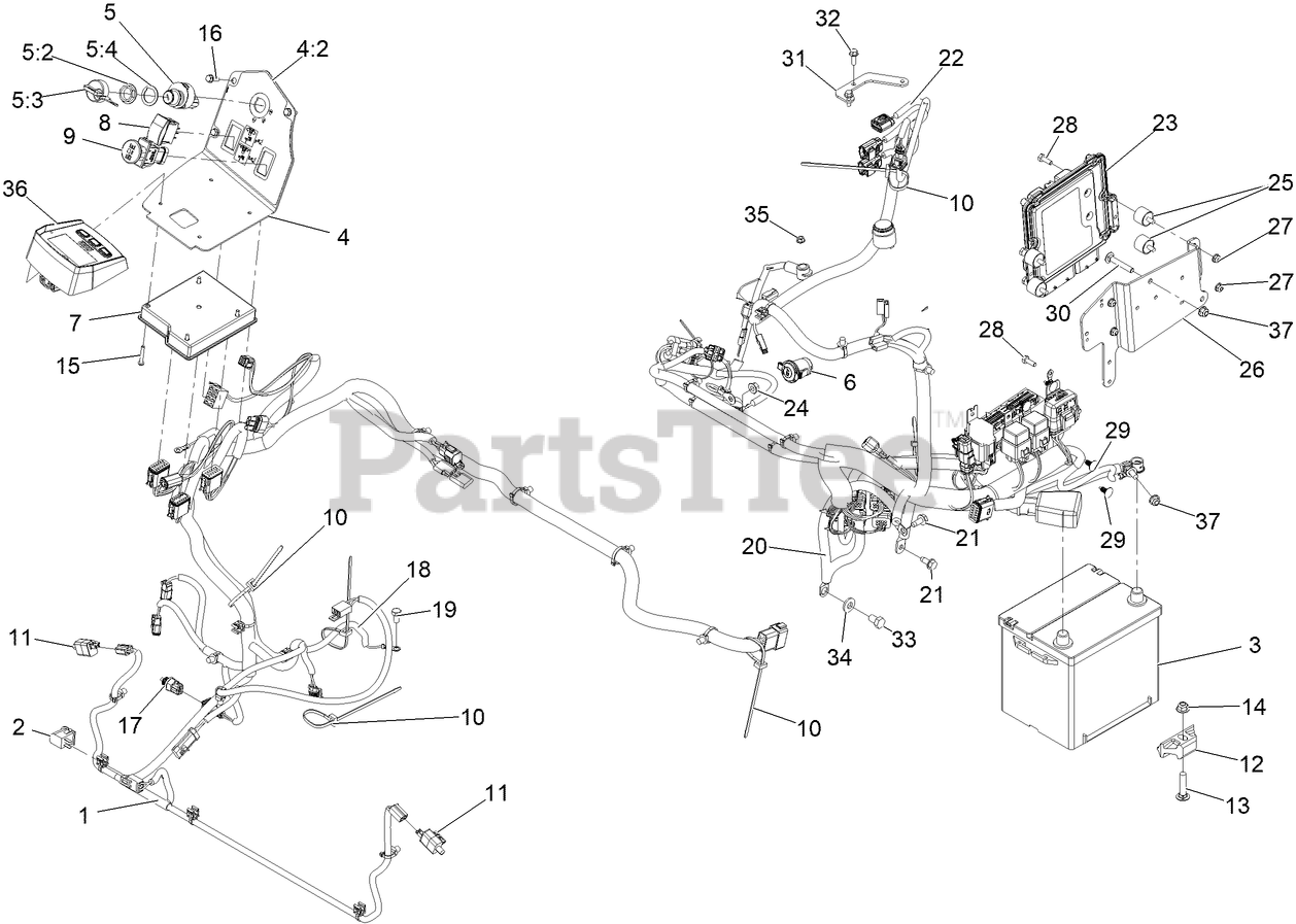 Exmark LZS88CDYM96RW0 - Exmark 96" Lazer Z Diesel Zero-Turn Mower ...